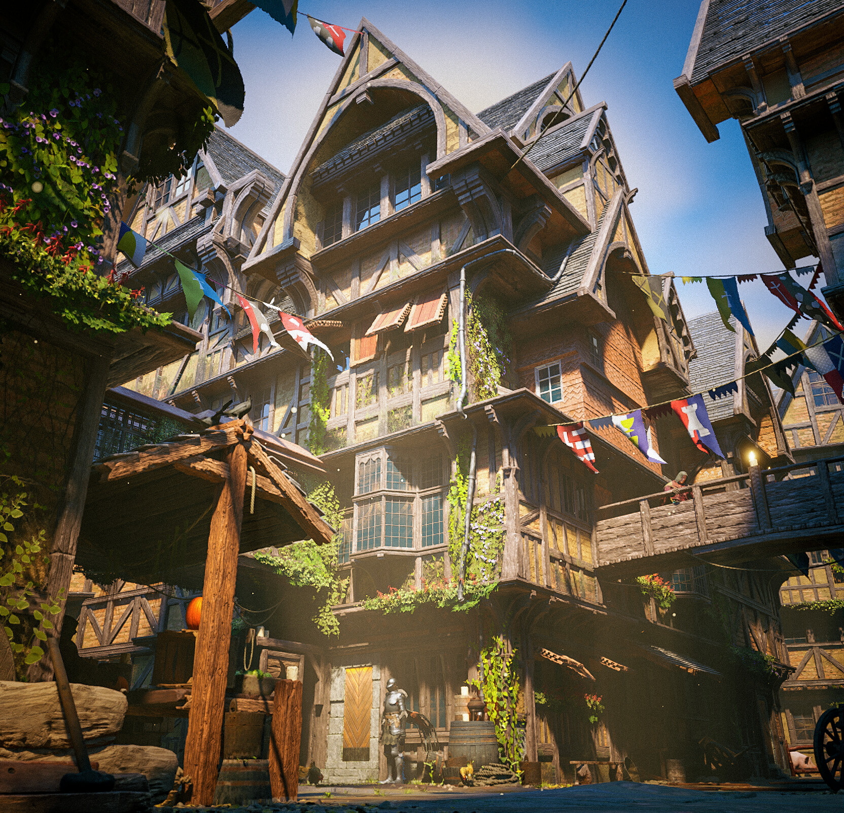 ArtStation - The Crossroads - Medieval City