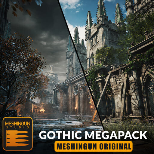 ArtStation - UE4 Gothic Mega Pack by Meshingun Studio