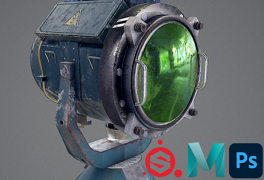 ArtStation - SearchLight Prop - Hard Surface