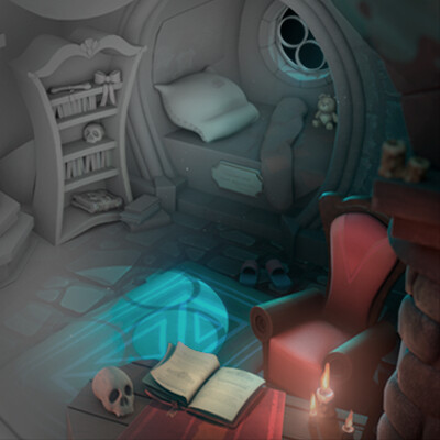 ArtStation - Stylized Magic Room