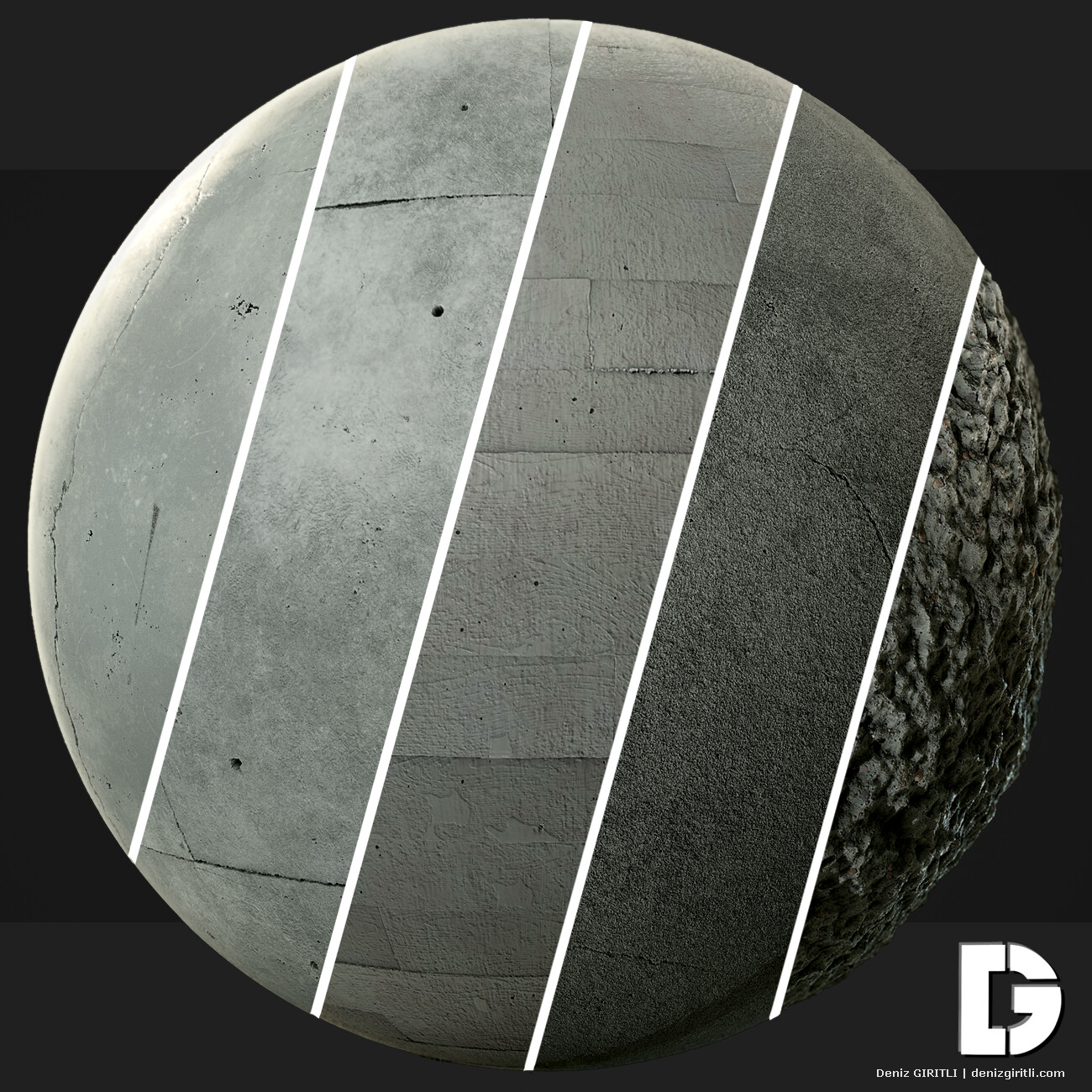 ArtStation - Concrete Material Study - Substance Designer