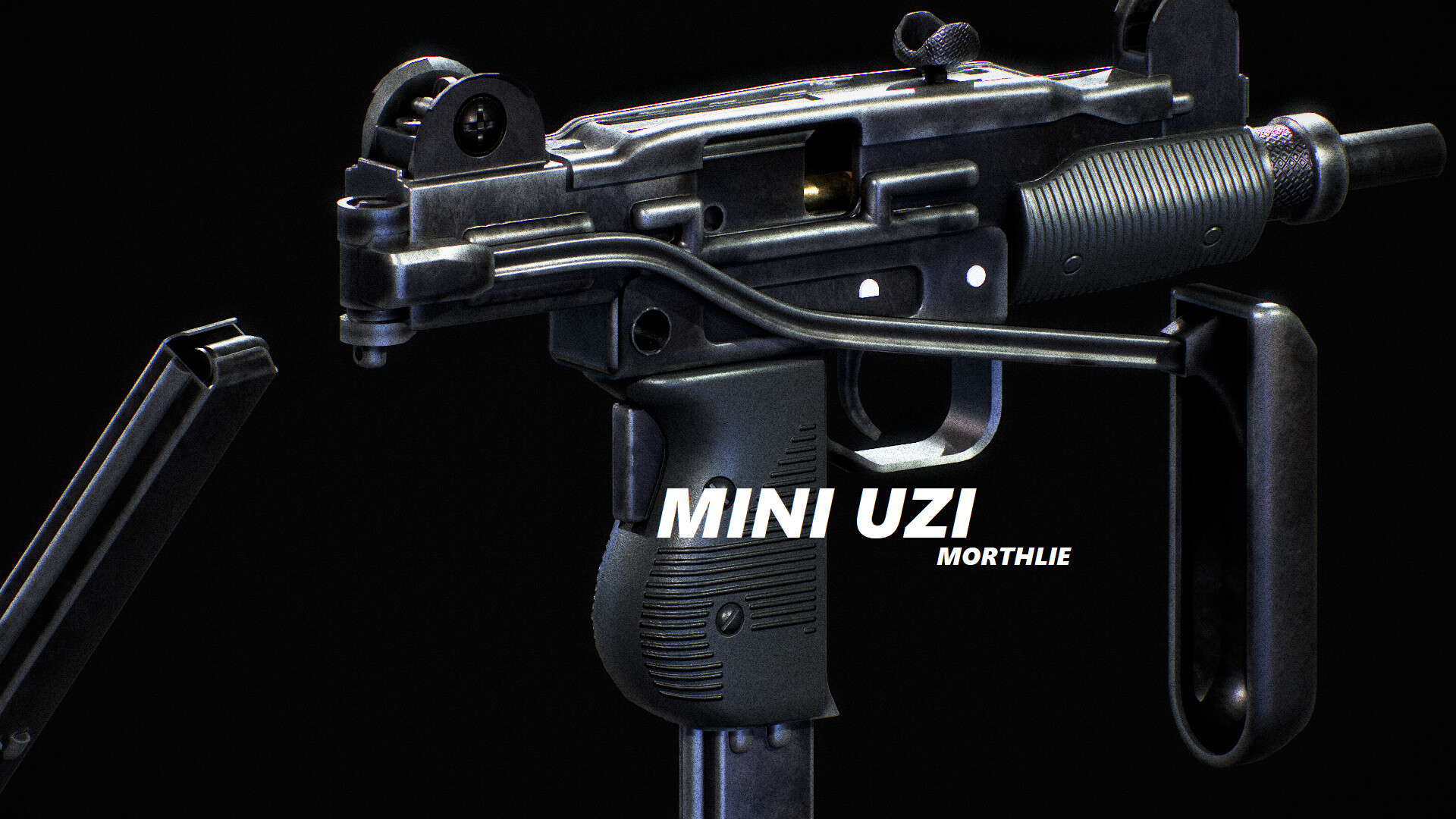 ArtStation - Mini Uzi - 3D Model GameReady