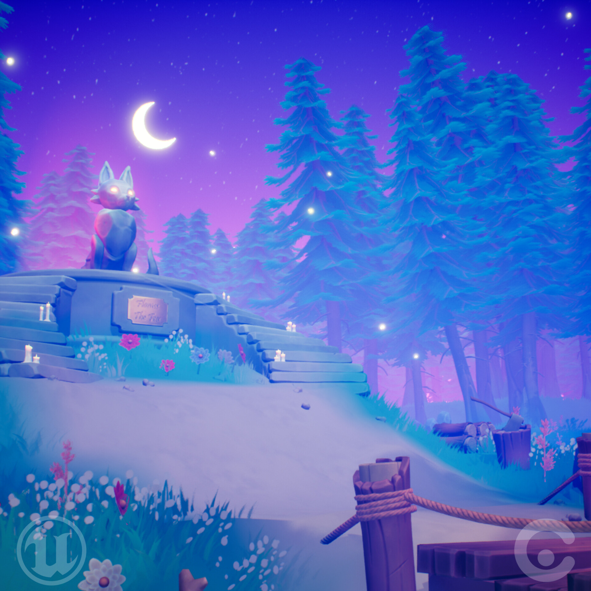 ArtStation - Forest Fox Shrine