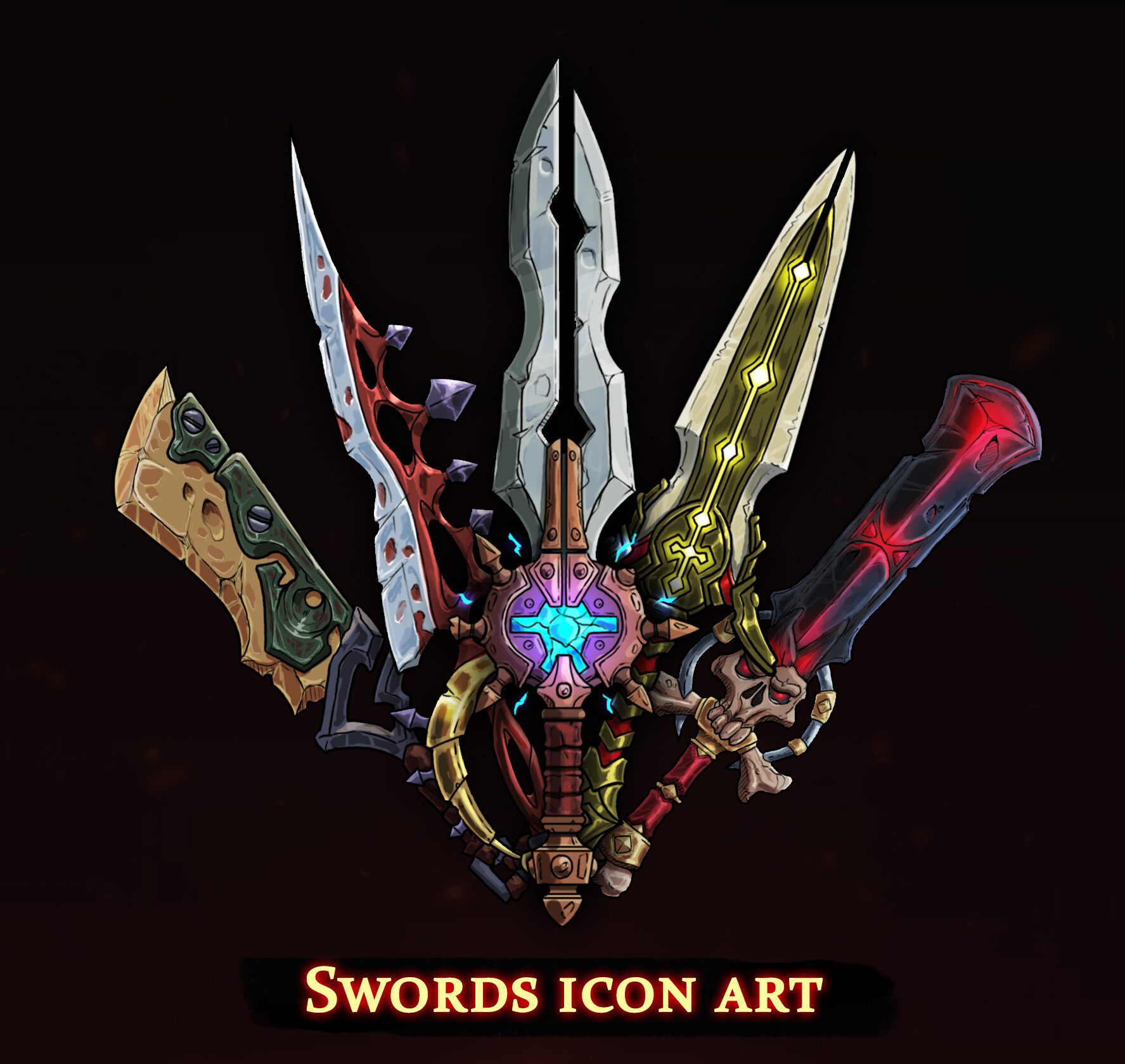 ArtStation - Swords icon art