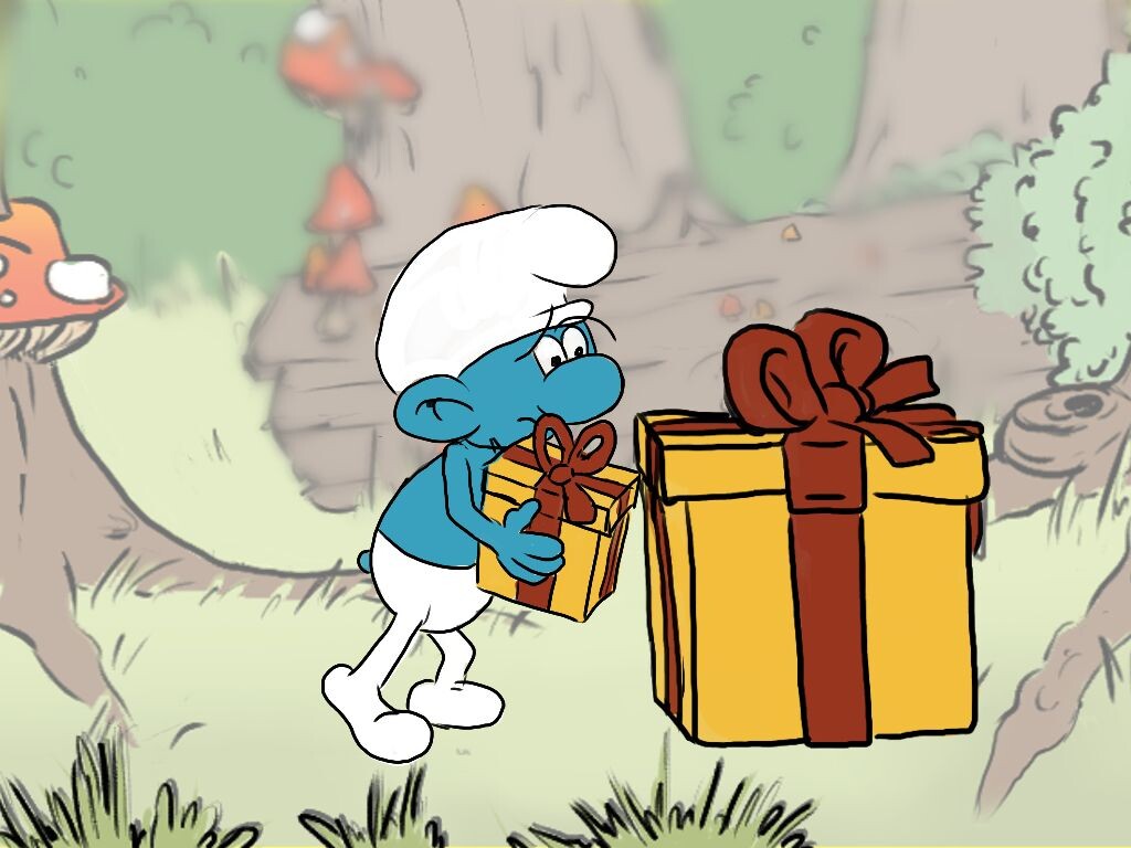 ArtStation - Animation 2D Schtroumpfs / Smurfs