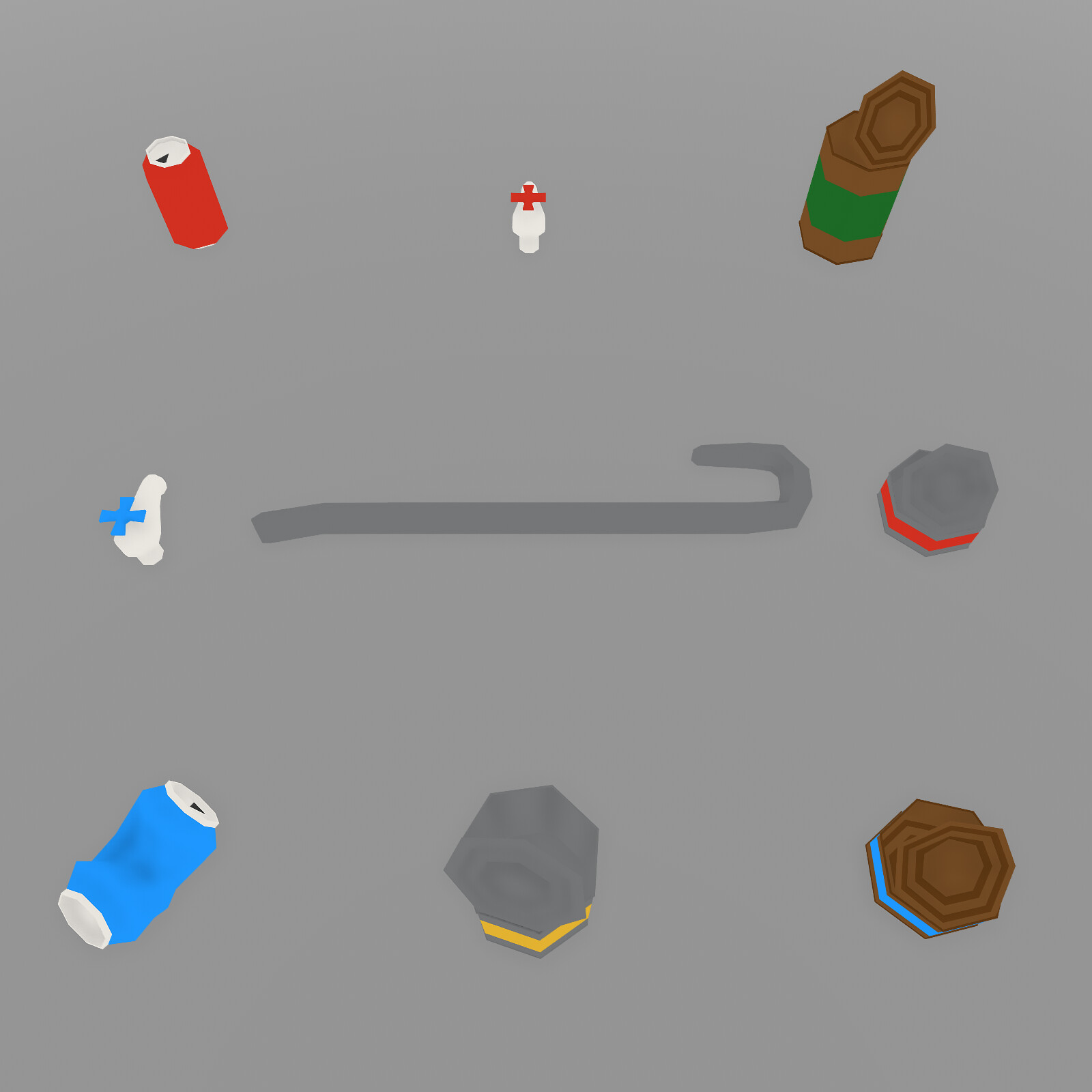 ArtStation - Low Poly Metal Assets