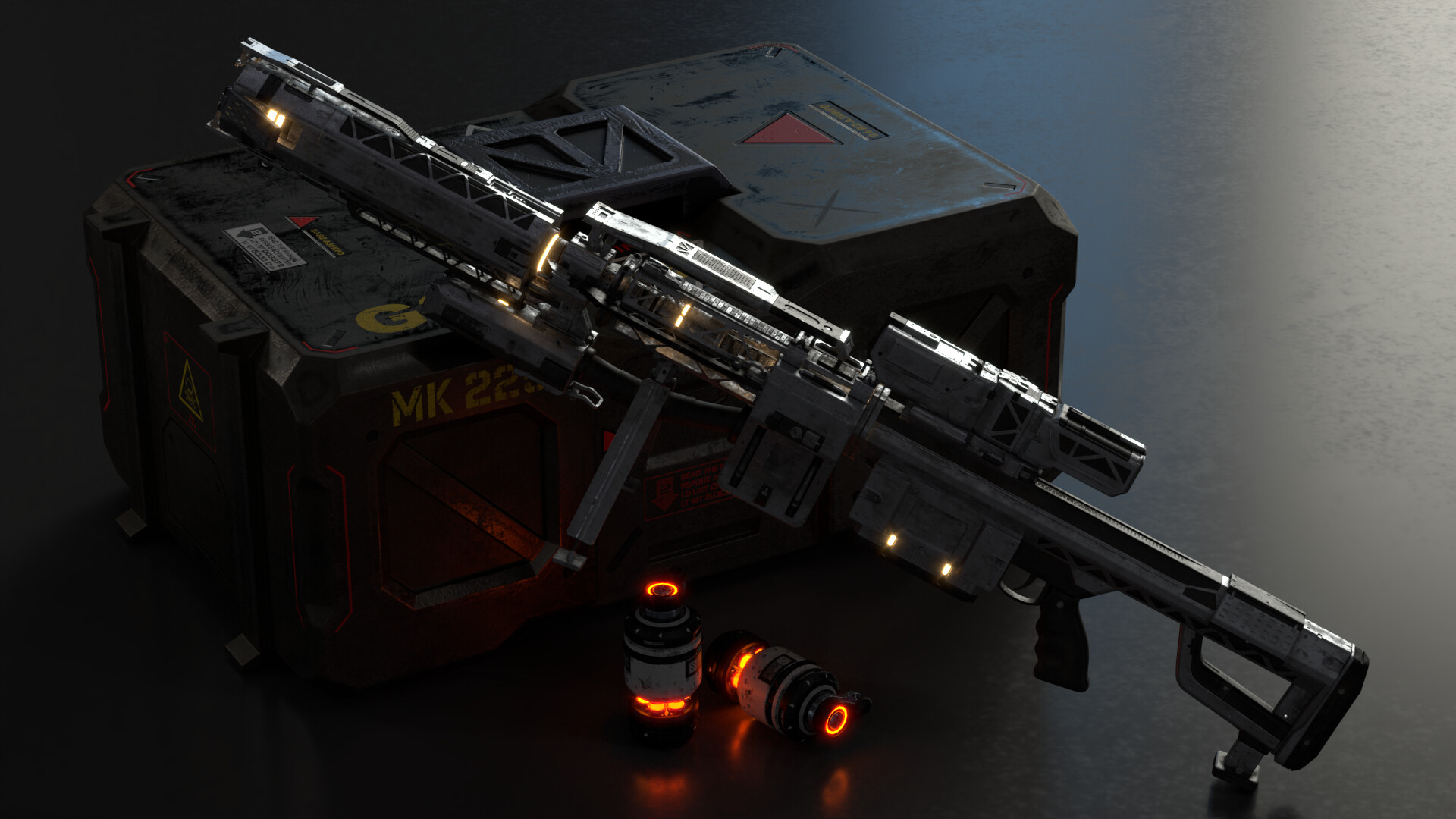 ArtStation - Sci-fi EMP Sniper rifle