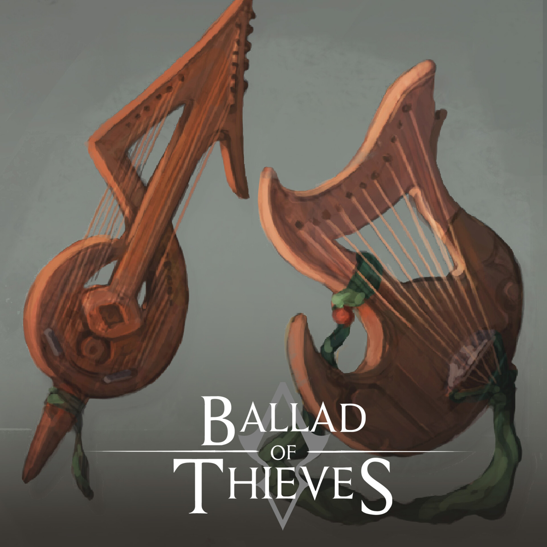 ArtStation - Ballad of Thieves - Musical instruments (Prop Design)