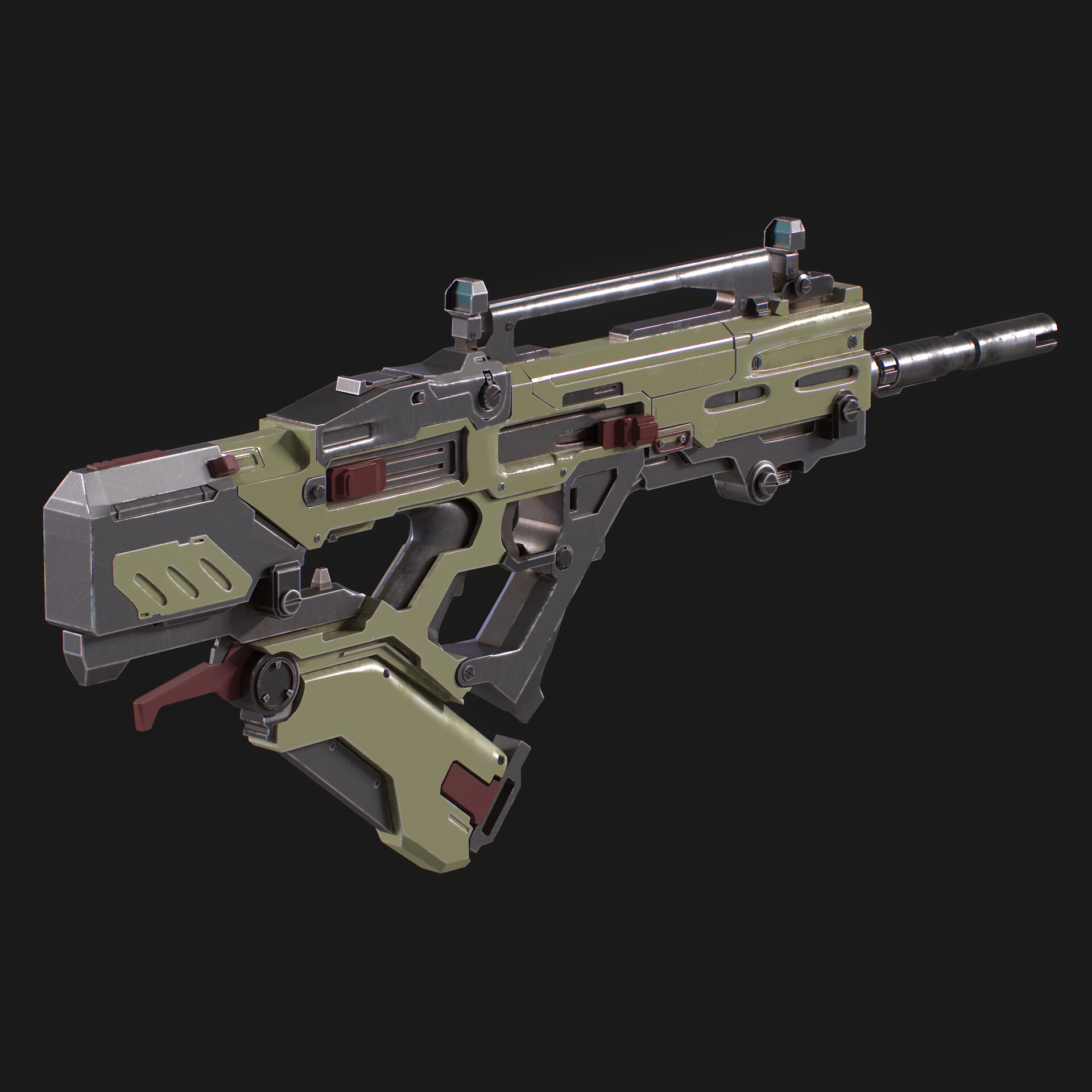 ArtStation - Assault Rifle Personal Project