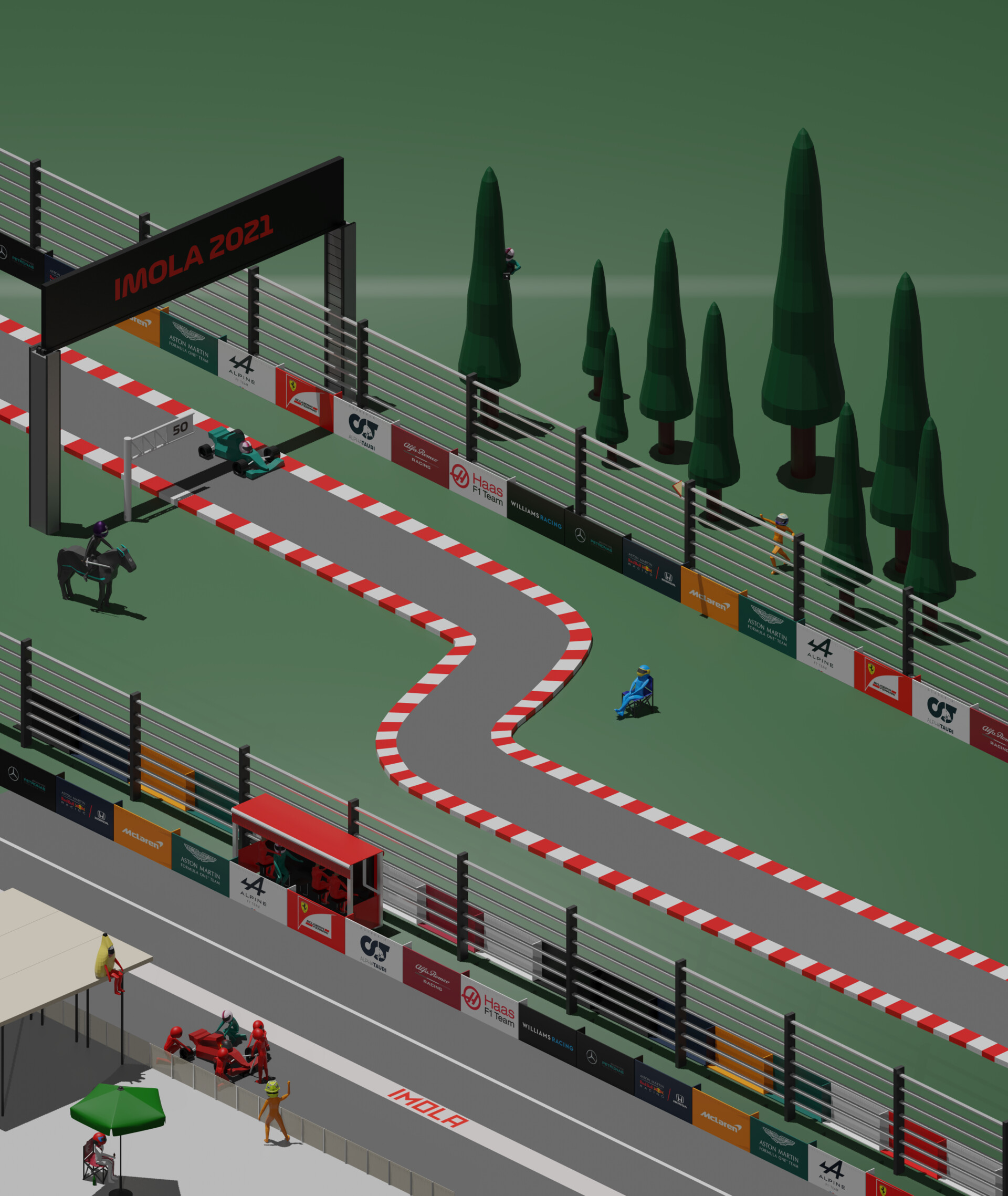 ArtStation - 2021 Imola Gran Prix Meme Poster