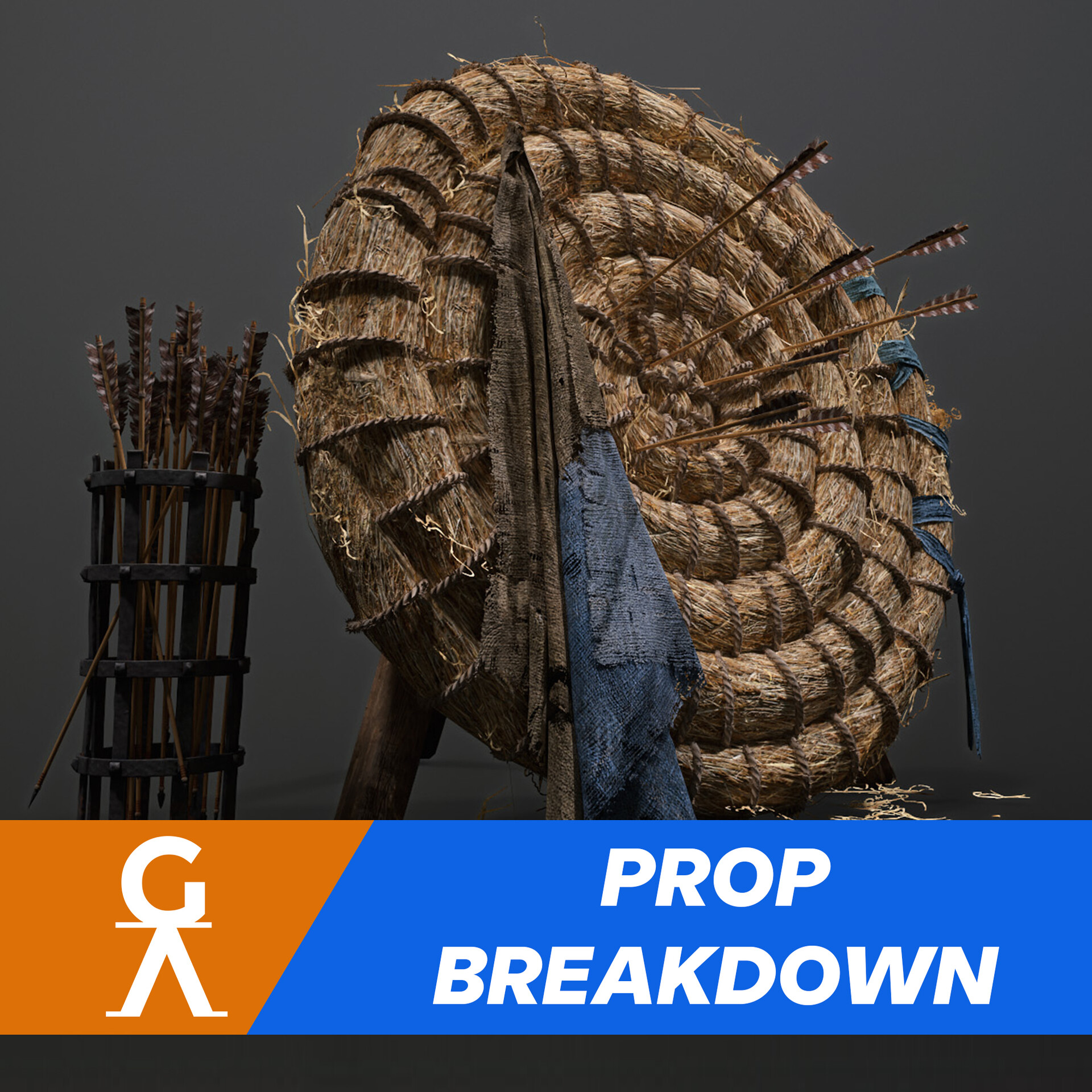ArtStation - Archery Target – Prop Breakdown – Karyna Trychyk