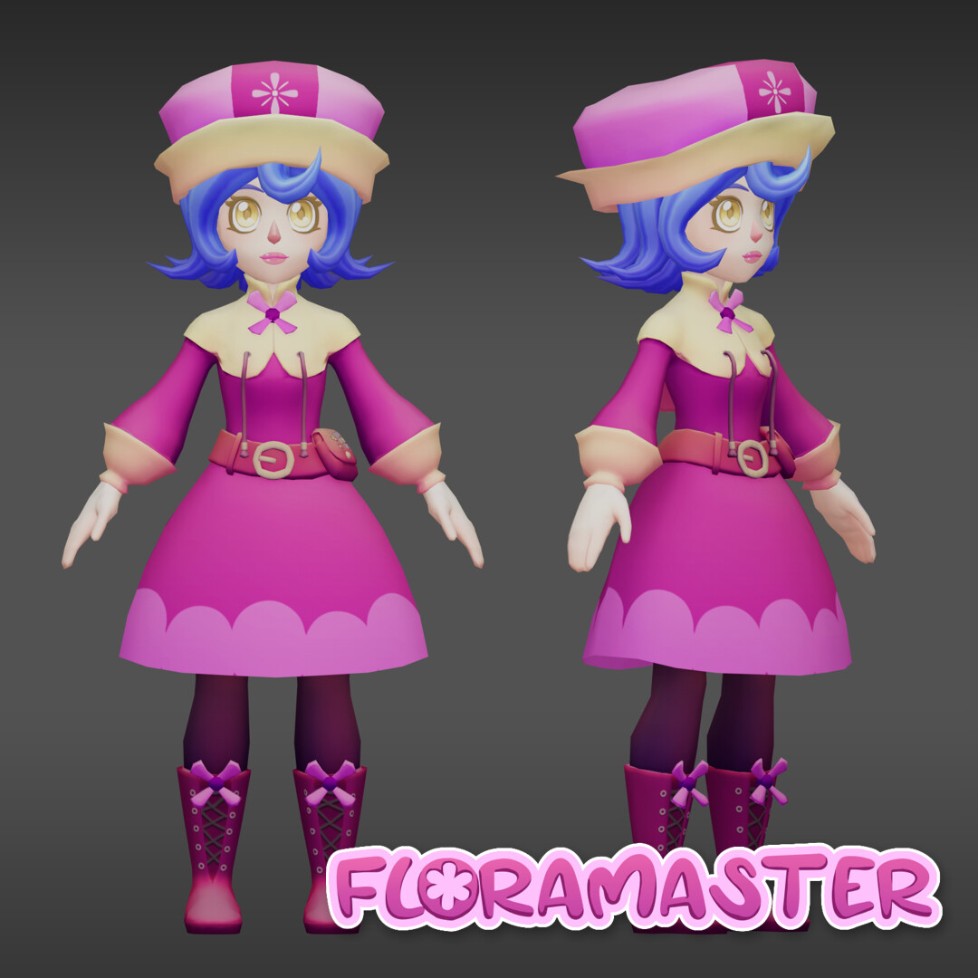 ArtStation - Floramaster - Player Character Model