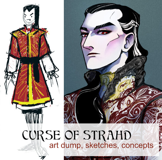 ArtStation - Curse of Strahd art dump (Slavic style redesign + related)