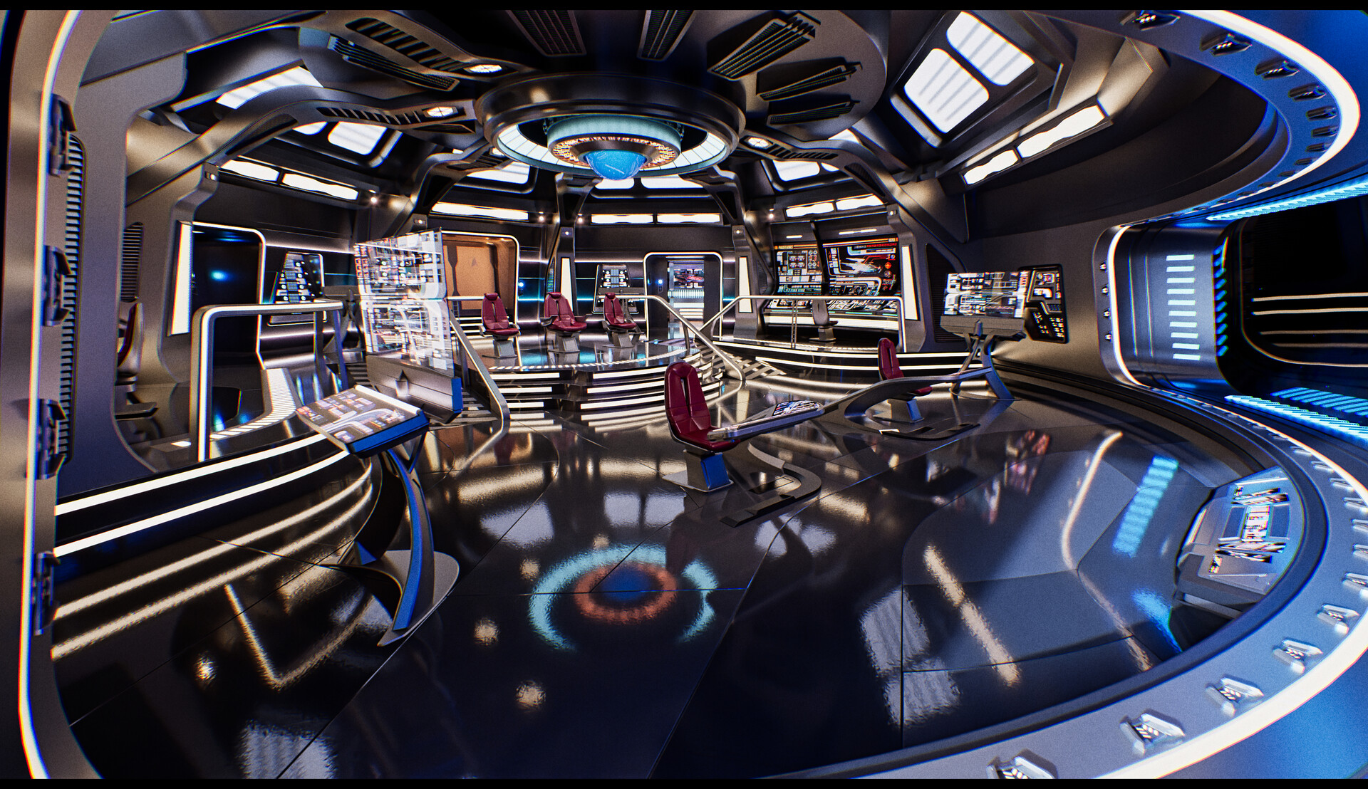 ArtStation - USS Stargazer Interiors