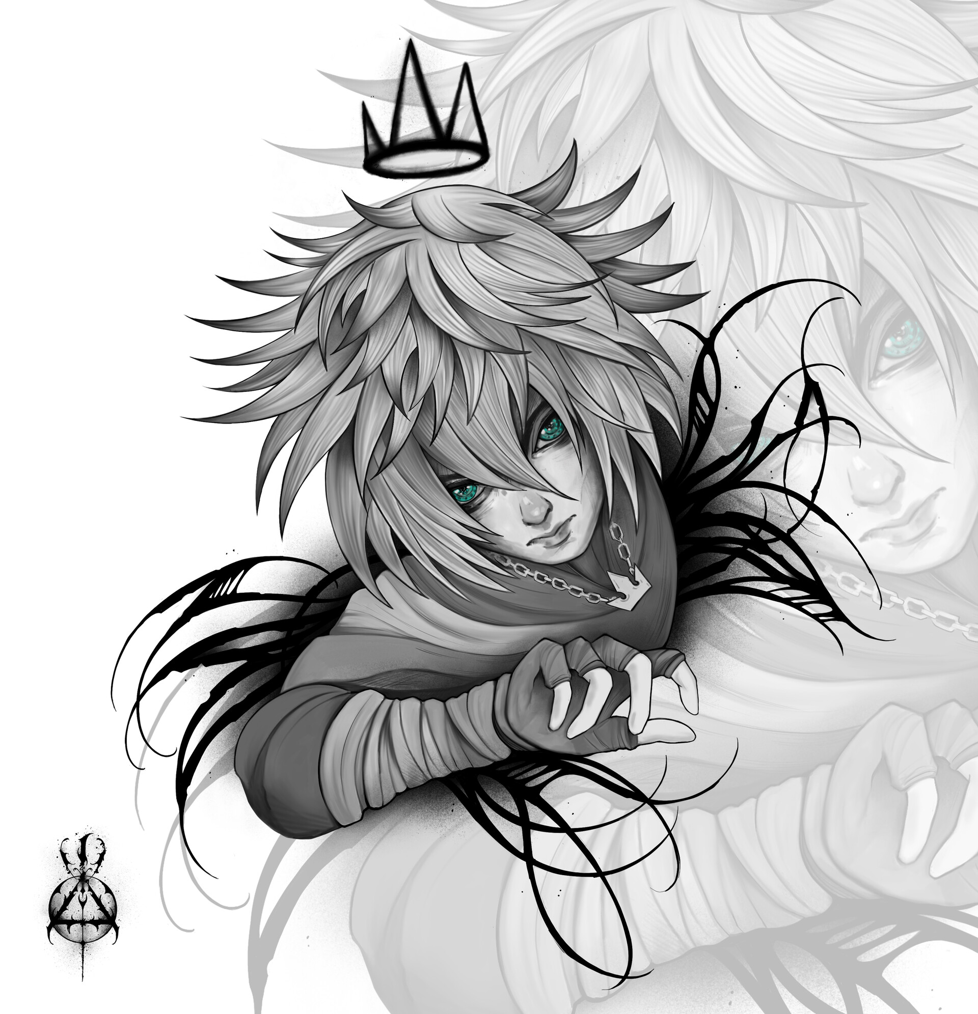 ArtStation - Sora calligraphic illustration