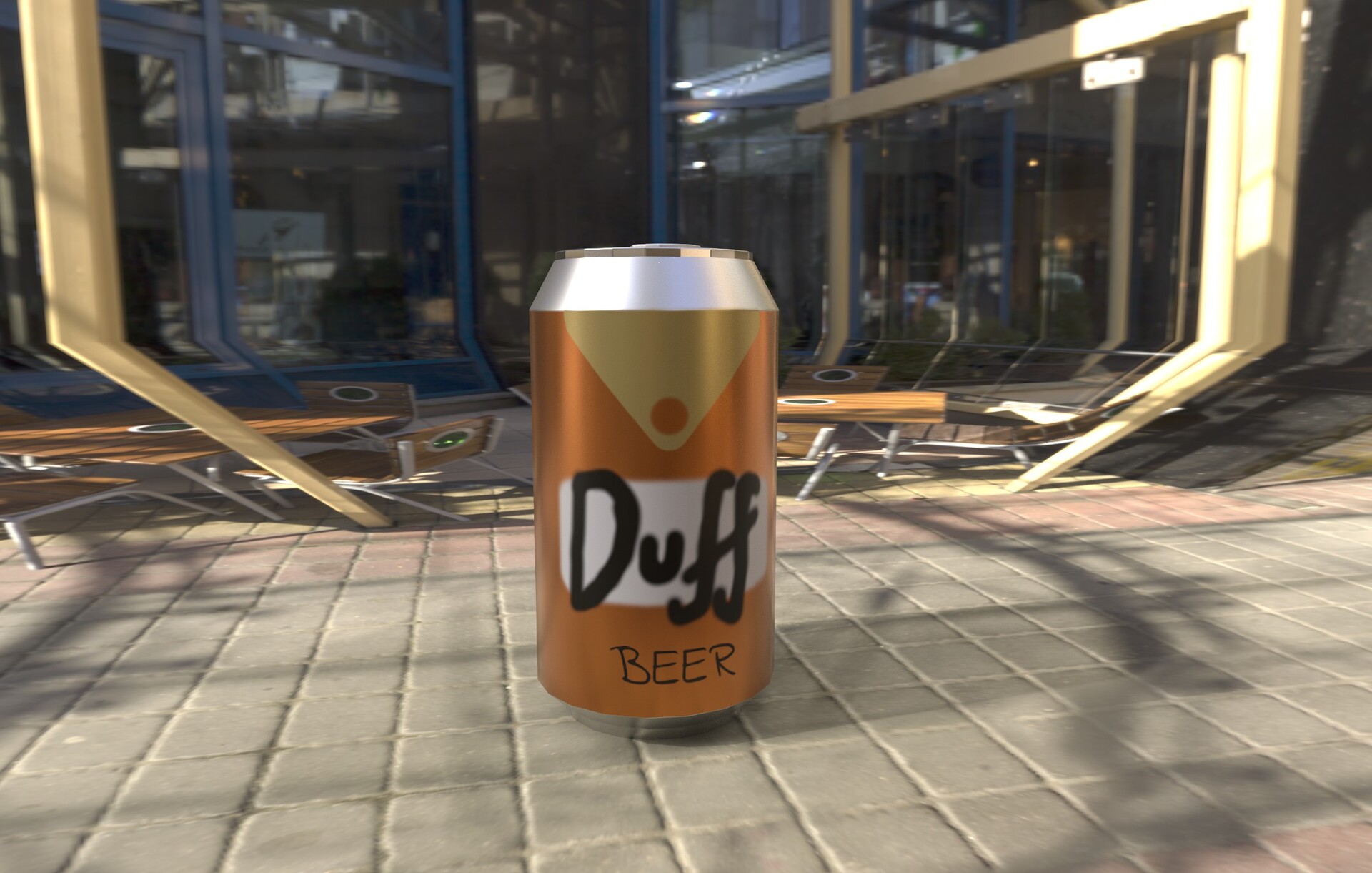 ArtStation - 3D lata duff beer