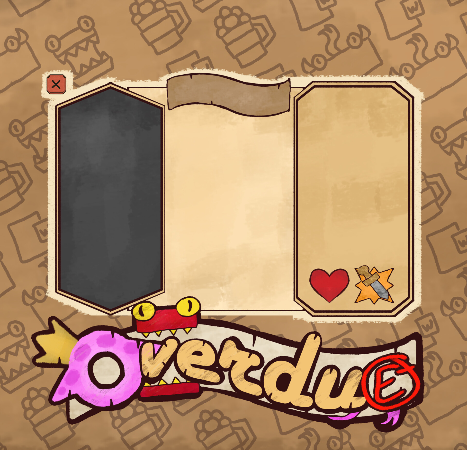 ArtStation - Overdue Menus and End Screens (UI)