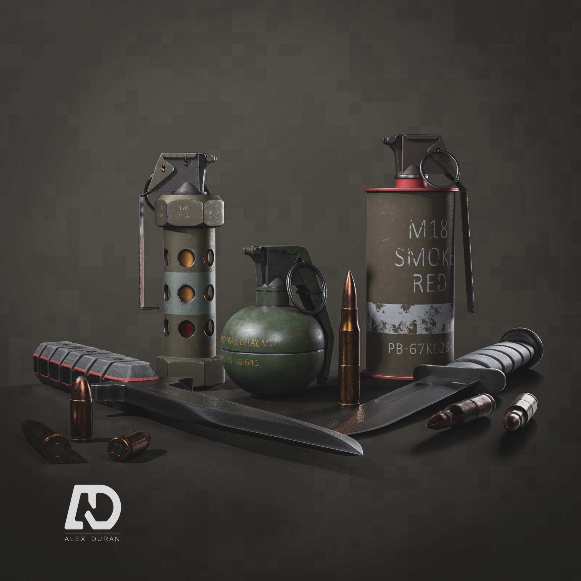 ArtStation - Military SET | Small Props