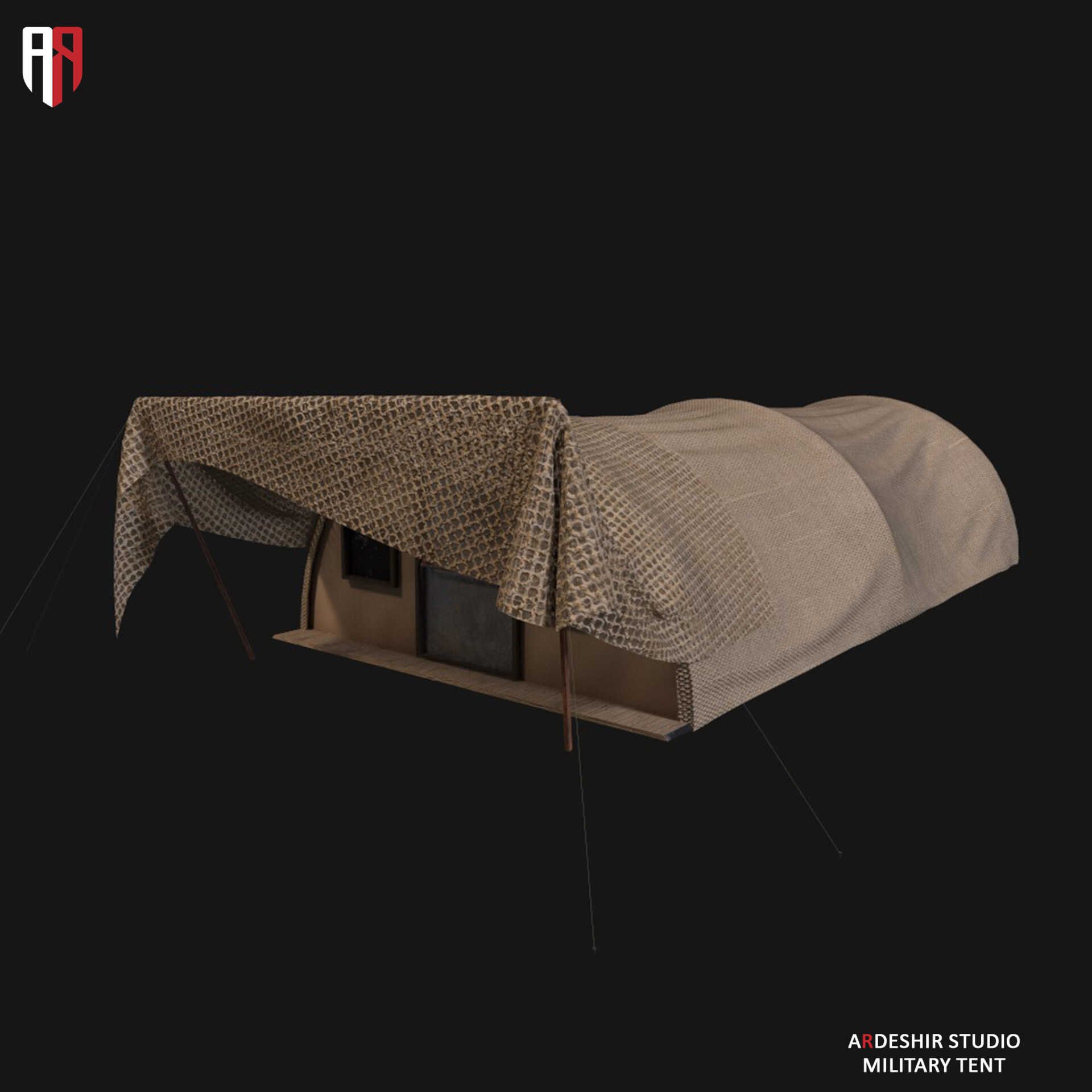 ArtStation - Military Soldiers Tent