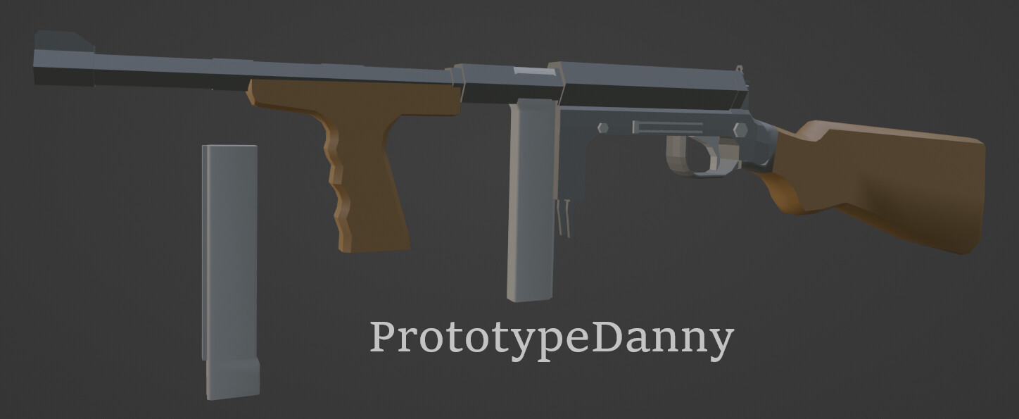 ArtStation - Low/Medium Poly Guns