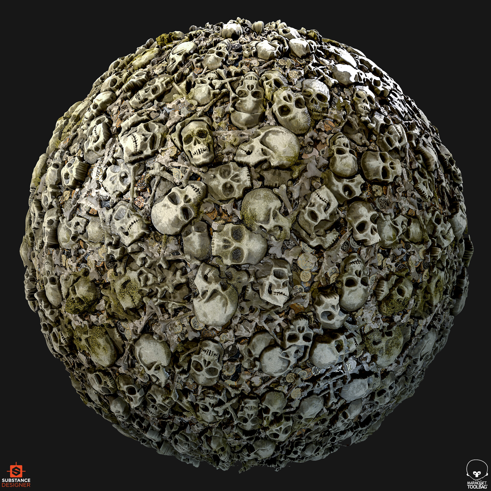 ArtStation - Skull material