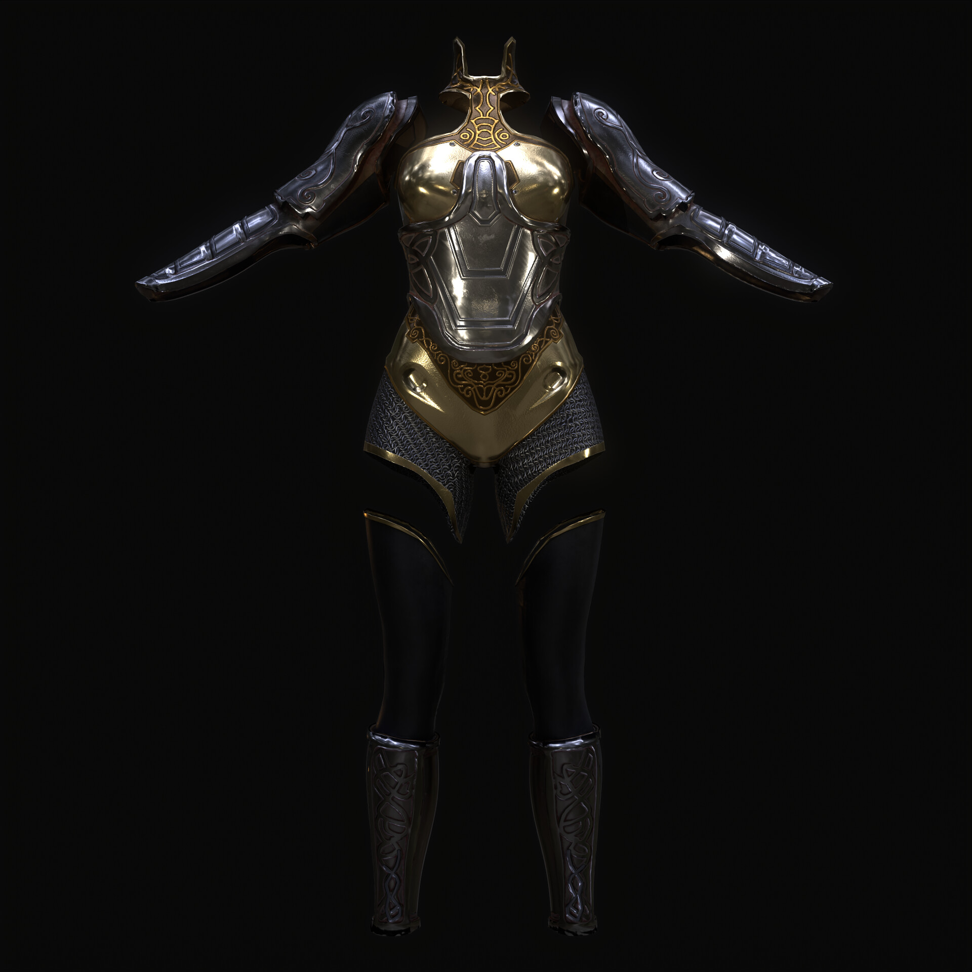 ArtStation - Female Armour - Game Ready