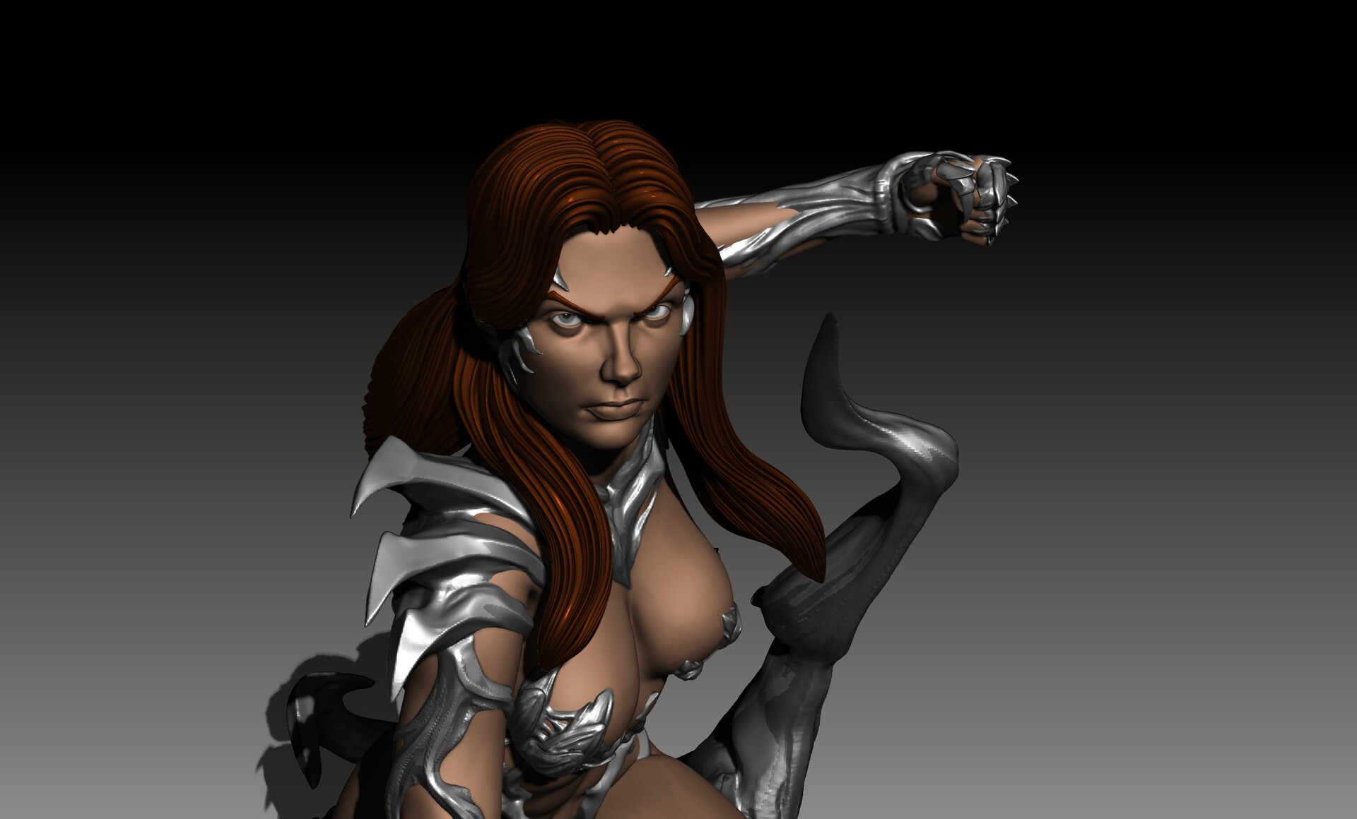 ArtStation - Witchblade (3D Printable Sculpture)