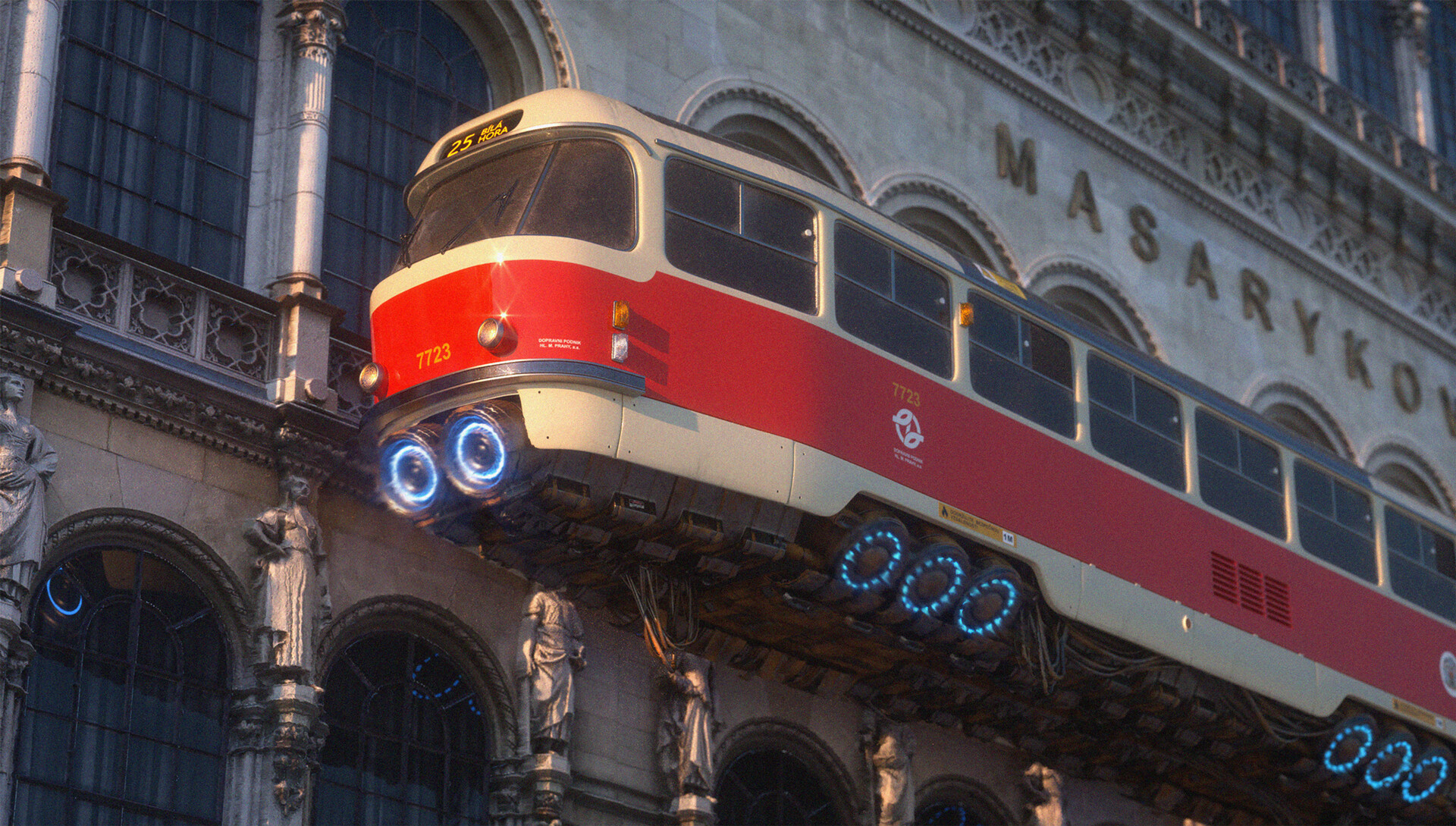 ArtStation - Tatra T3 Sci-Fi Tram II