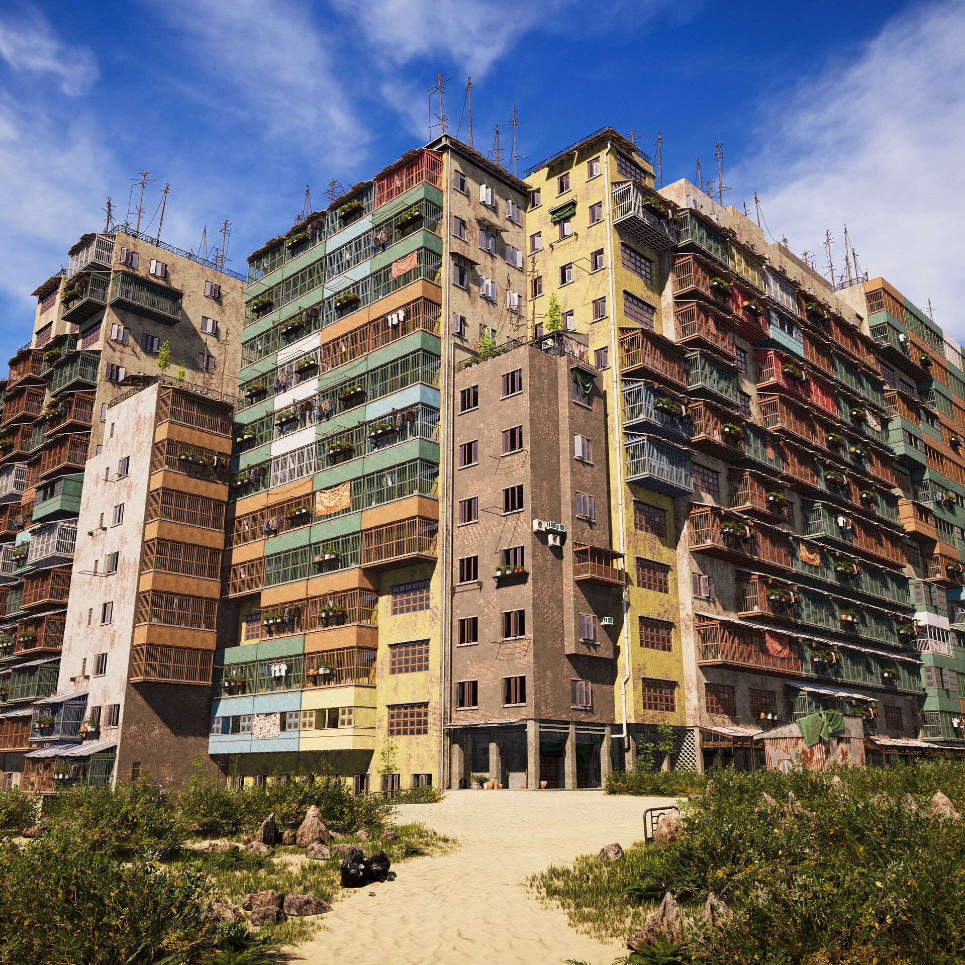 ArtStation - Kowloon Walled City | Exterior