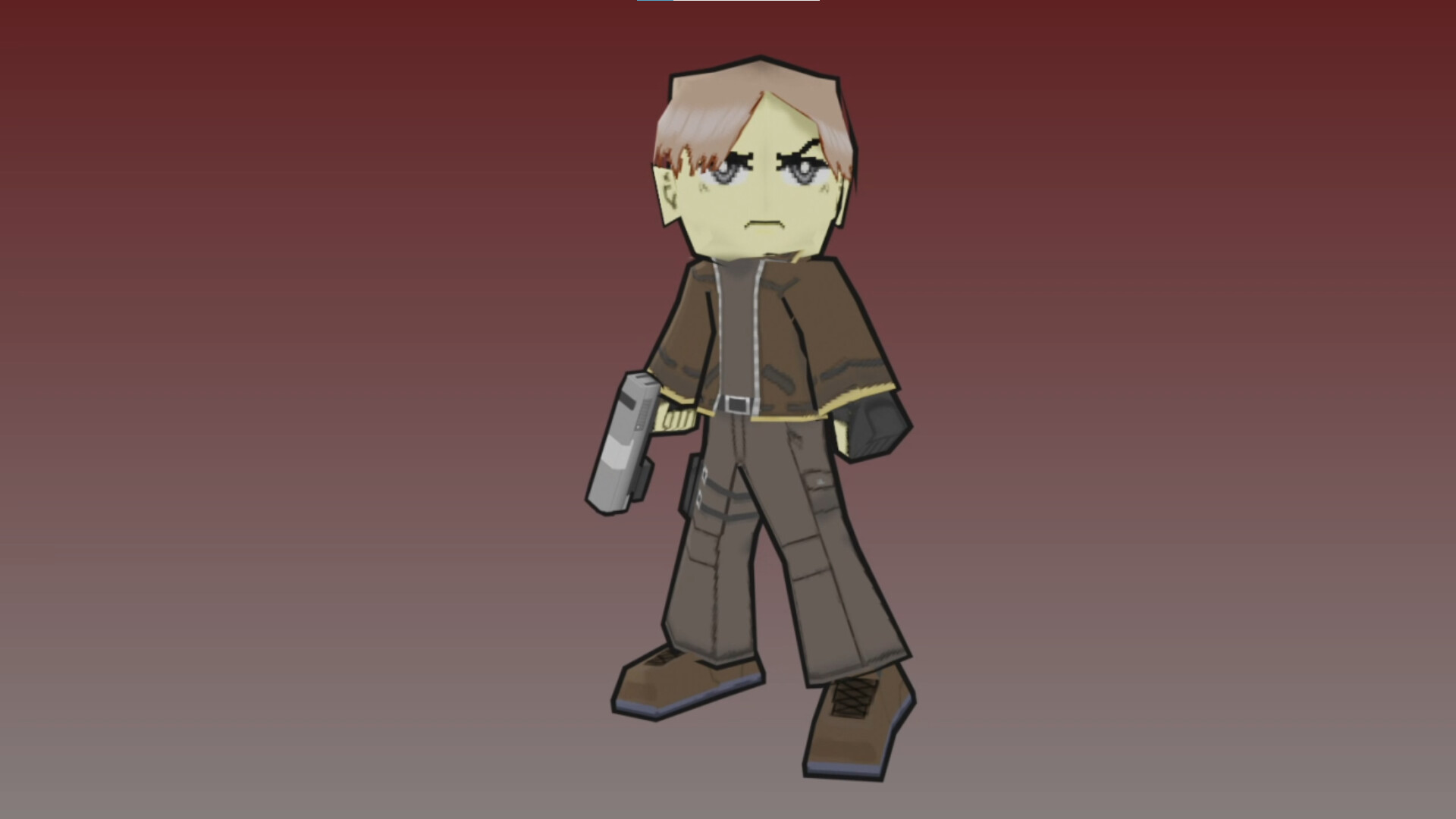 Michael Kioko - Leon Kennedy (RE4) Lowpoly Demake