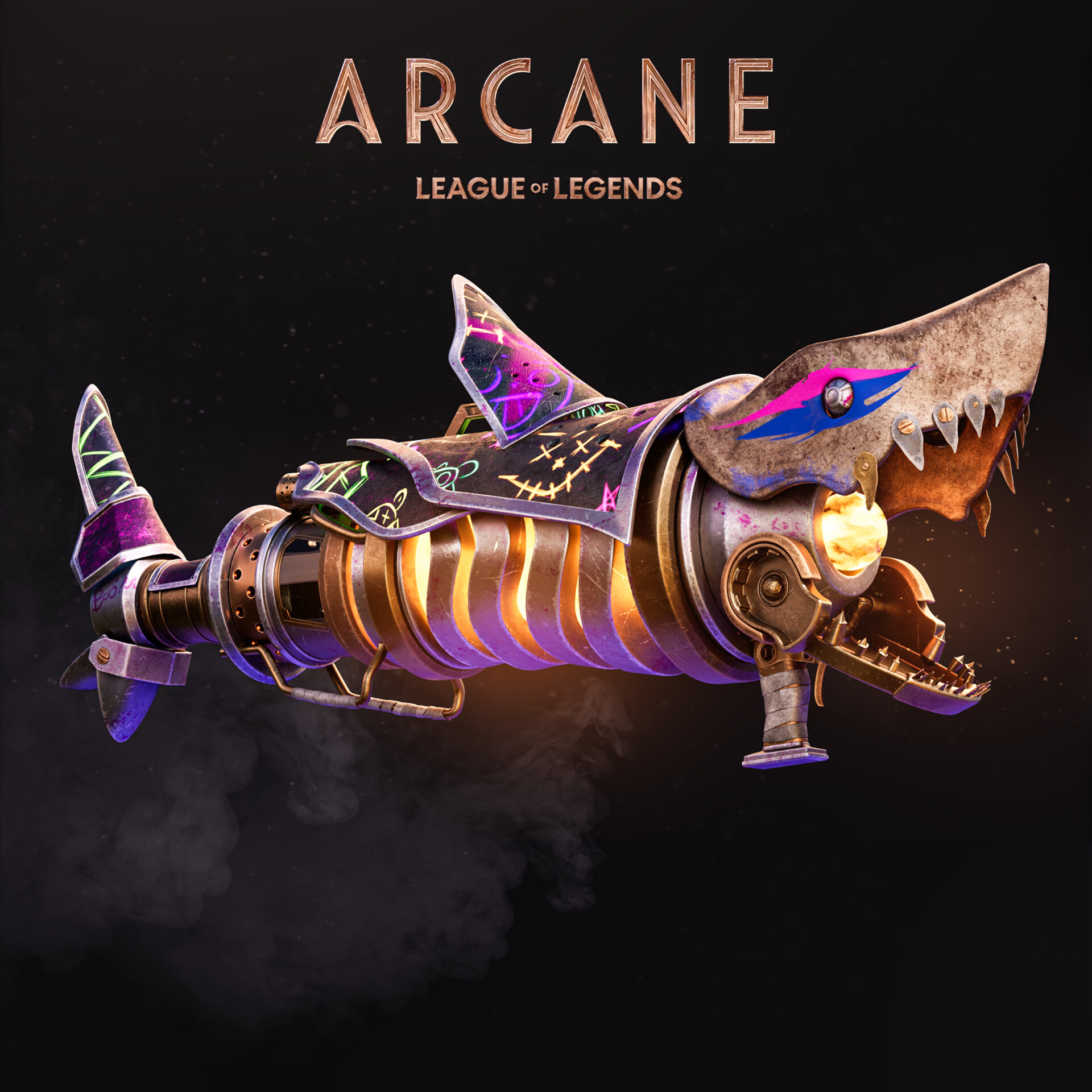 ArtStation - Jinix _ Shark Bone Rocket Launcher Weapon