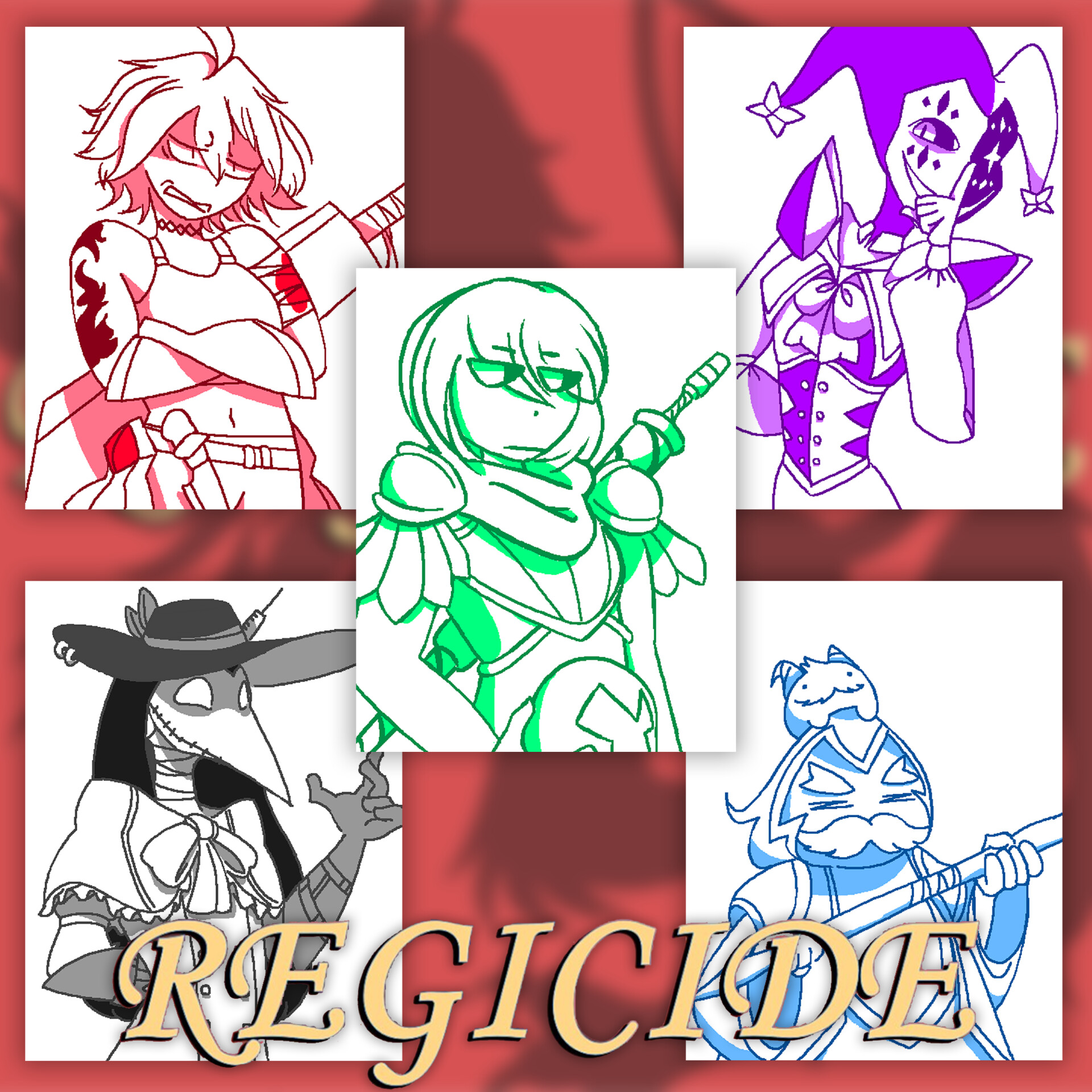 ArtStation - [REGICIDE] Playable Character Designs