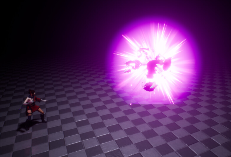 ArtStation - Dark Magic Projectile Dissolve VFX