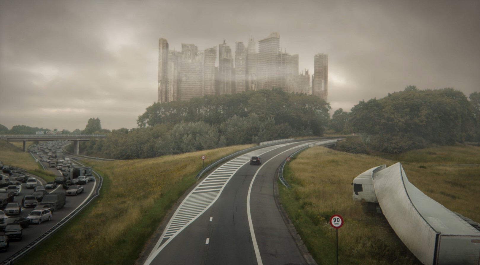 ArtStation - Highway Bridge - Matte Painting