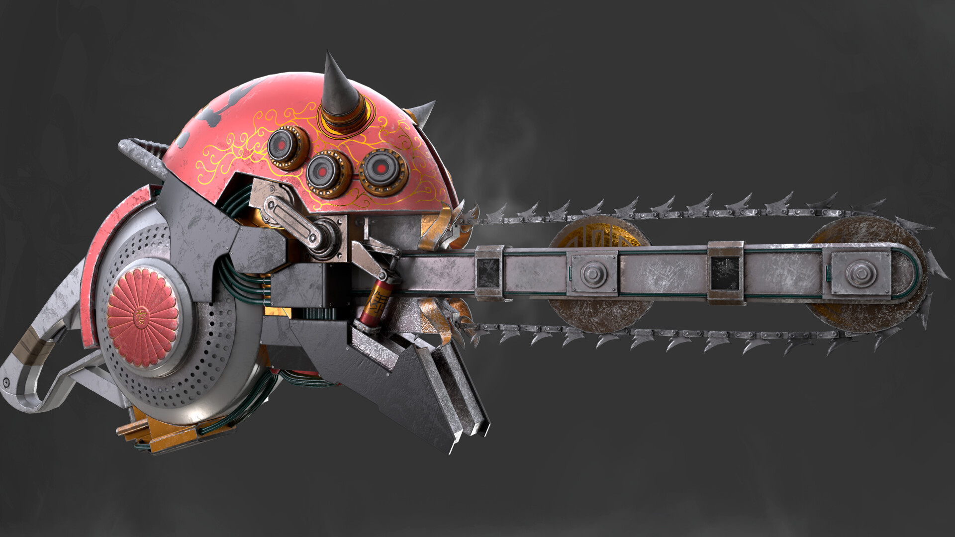 ArtStation - Japanese oni saw