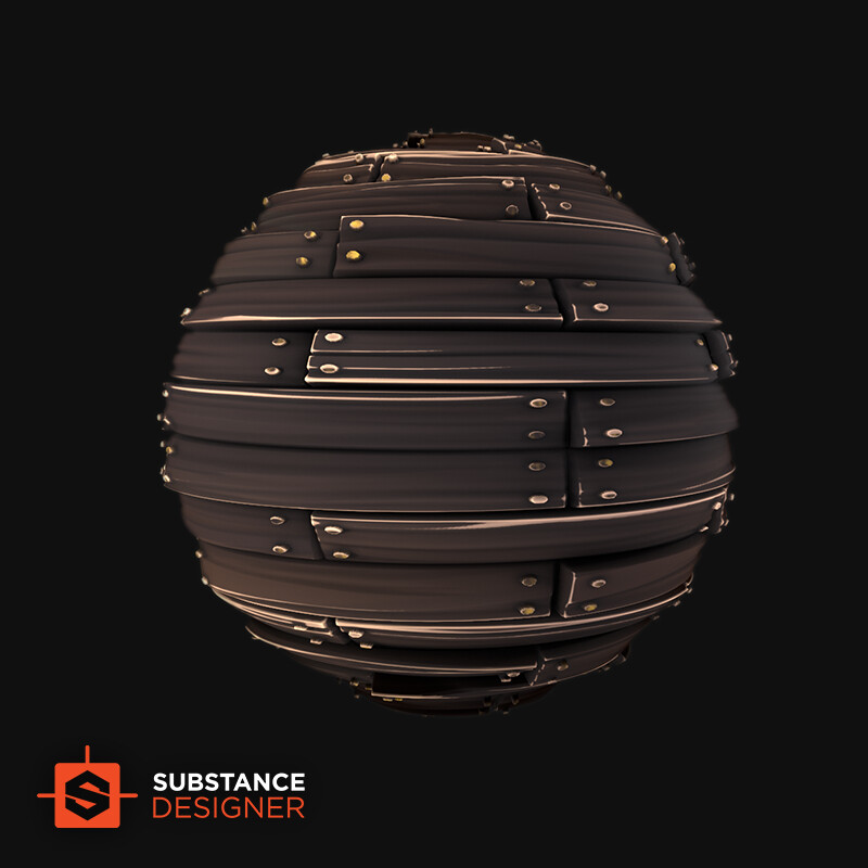 ArtStation - Stylized Tile Wood Material