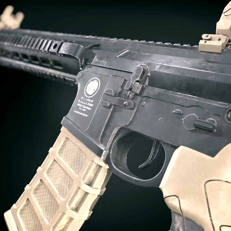ArtStation - M4 Rifle Texturing