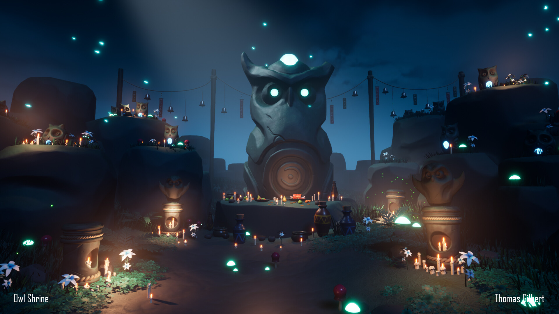 ArtStation - Owl Shrine