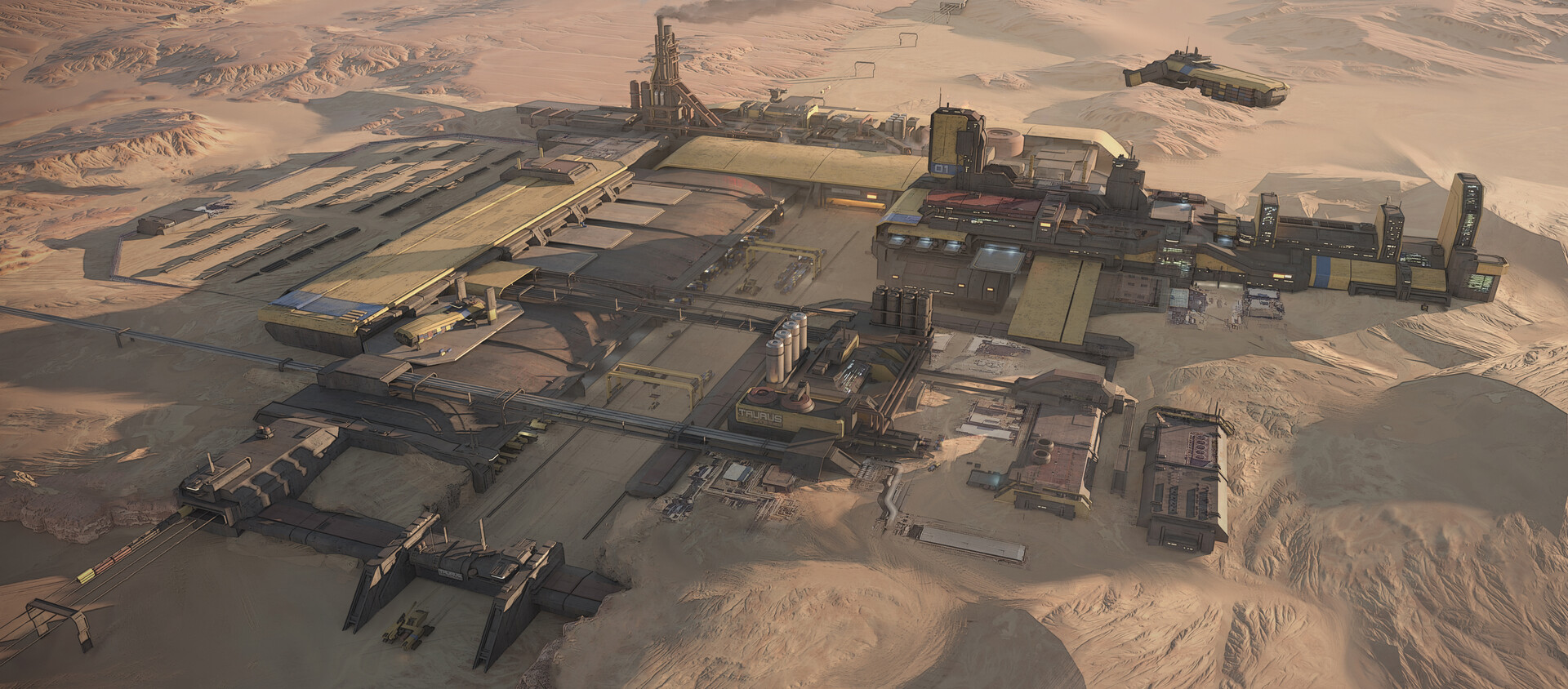 ArtStation - Taurus Mining Guild : Planetary Outpost