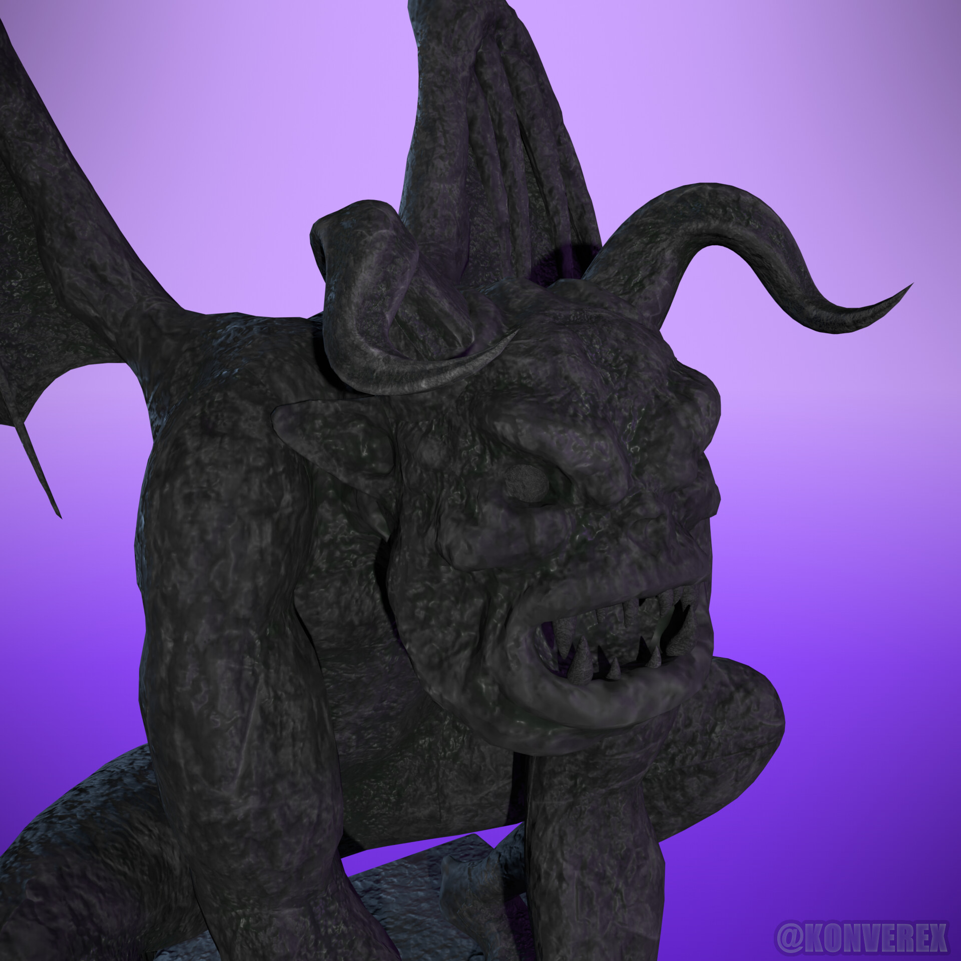 ArtStation - Stone Gargoyle Ornament