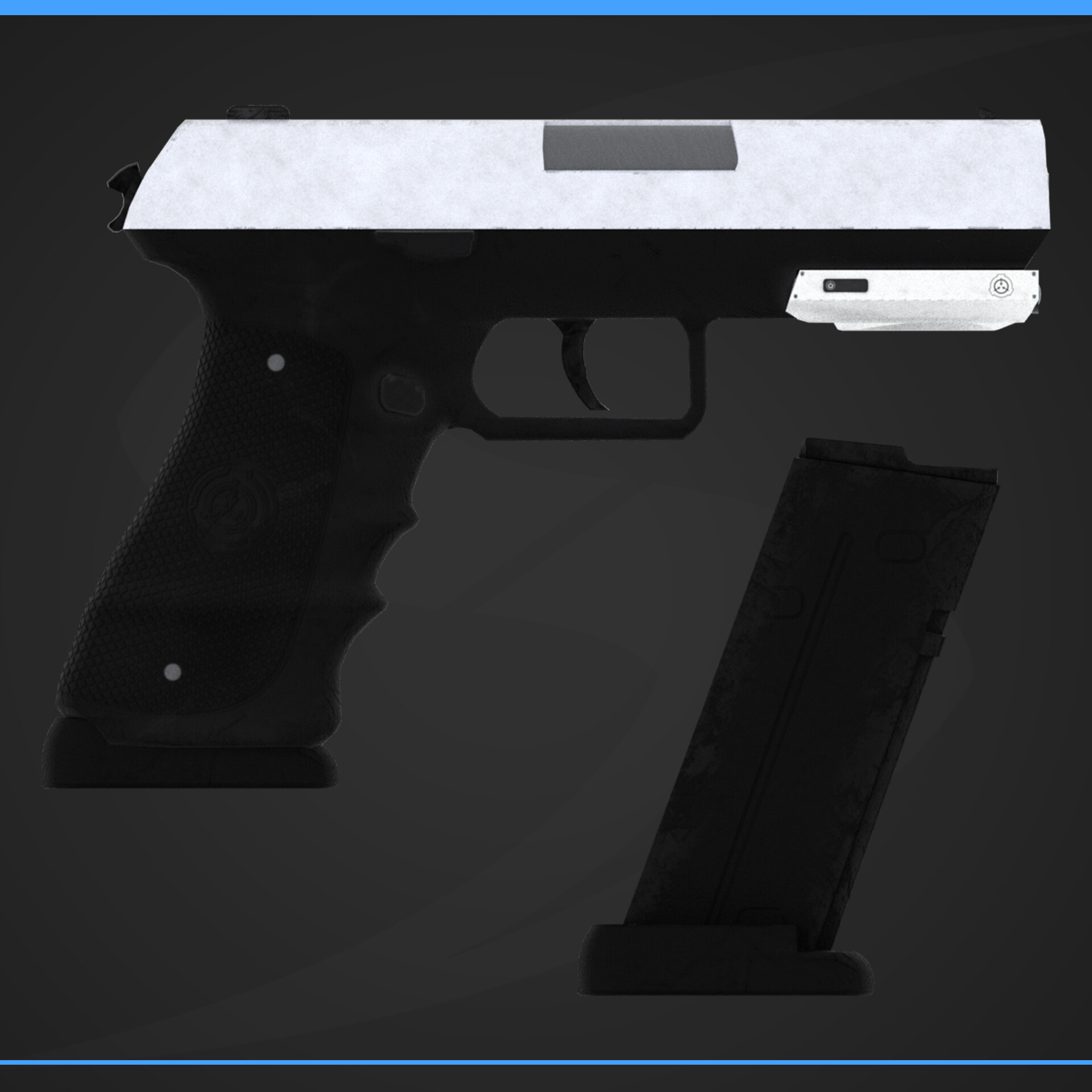 ArtStation - S.45 - SCP Foundation Pistol Model