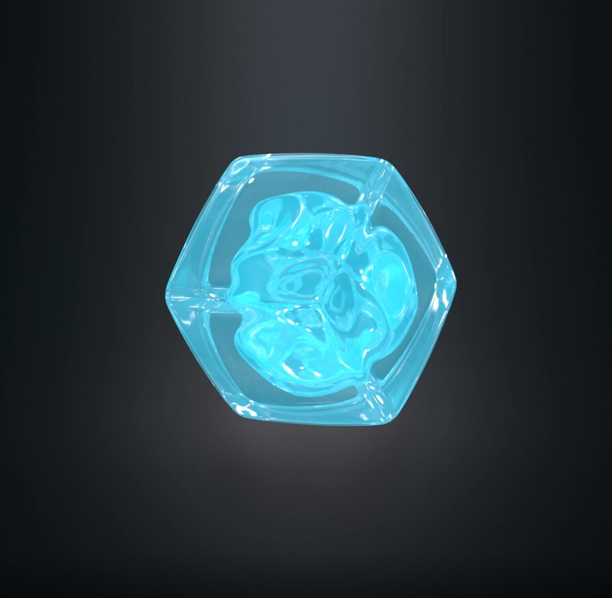 ArtStation - ANIMATED SHINY CUBE
