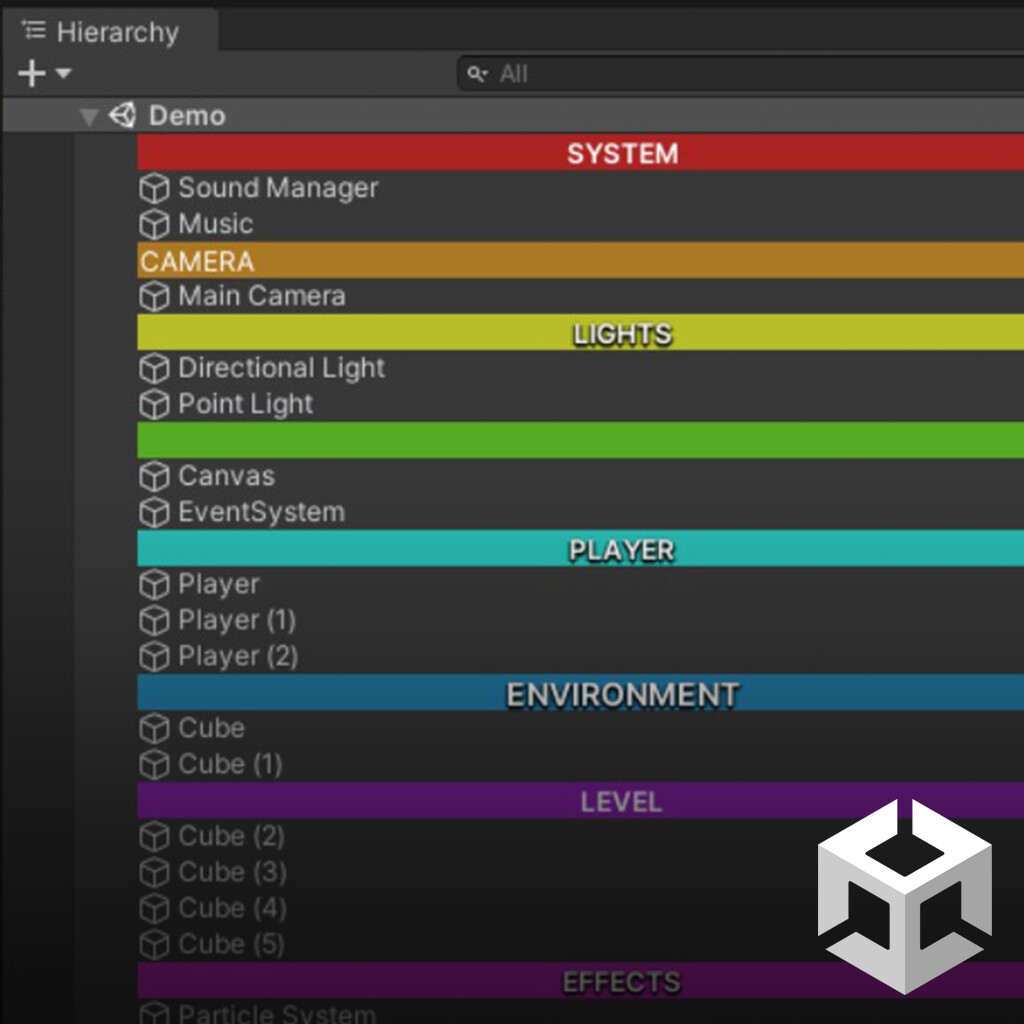 ArtStation - Colored Headers Unity Tool