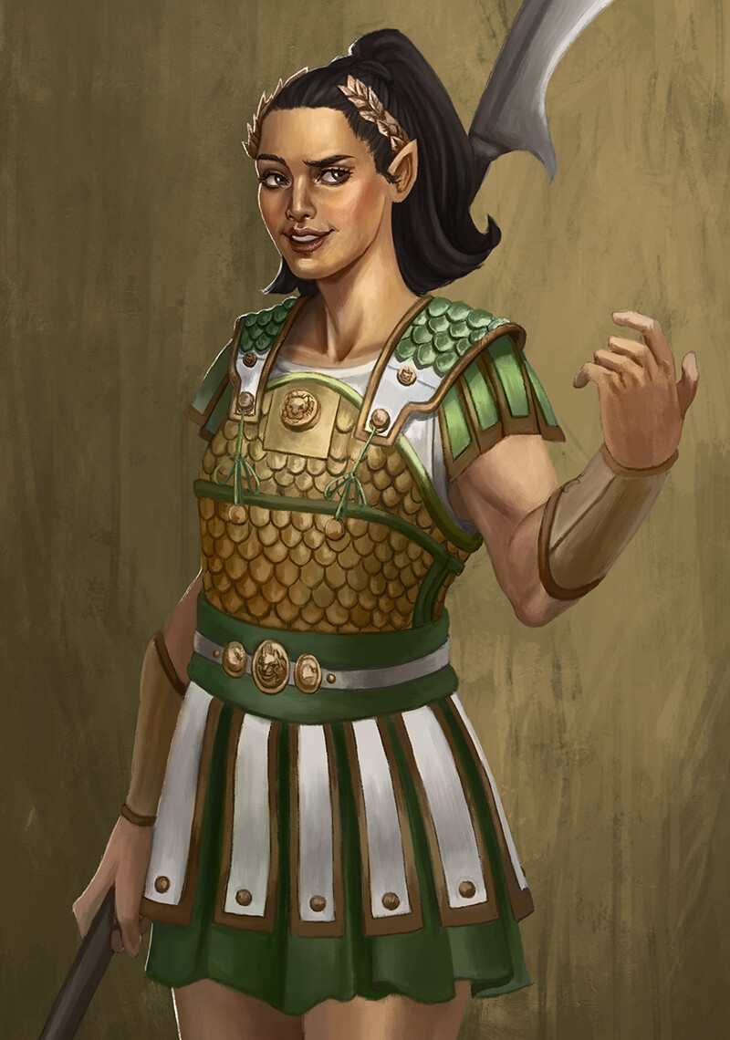 ArtStation - Kleo, The Half-elf Paladin