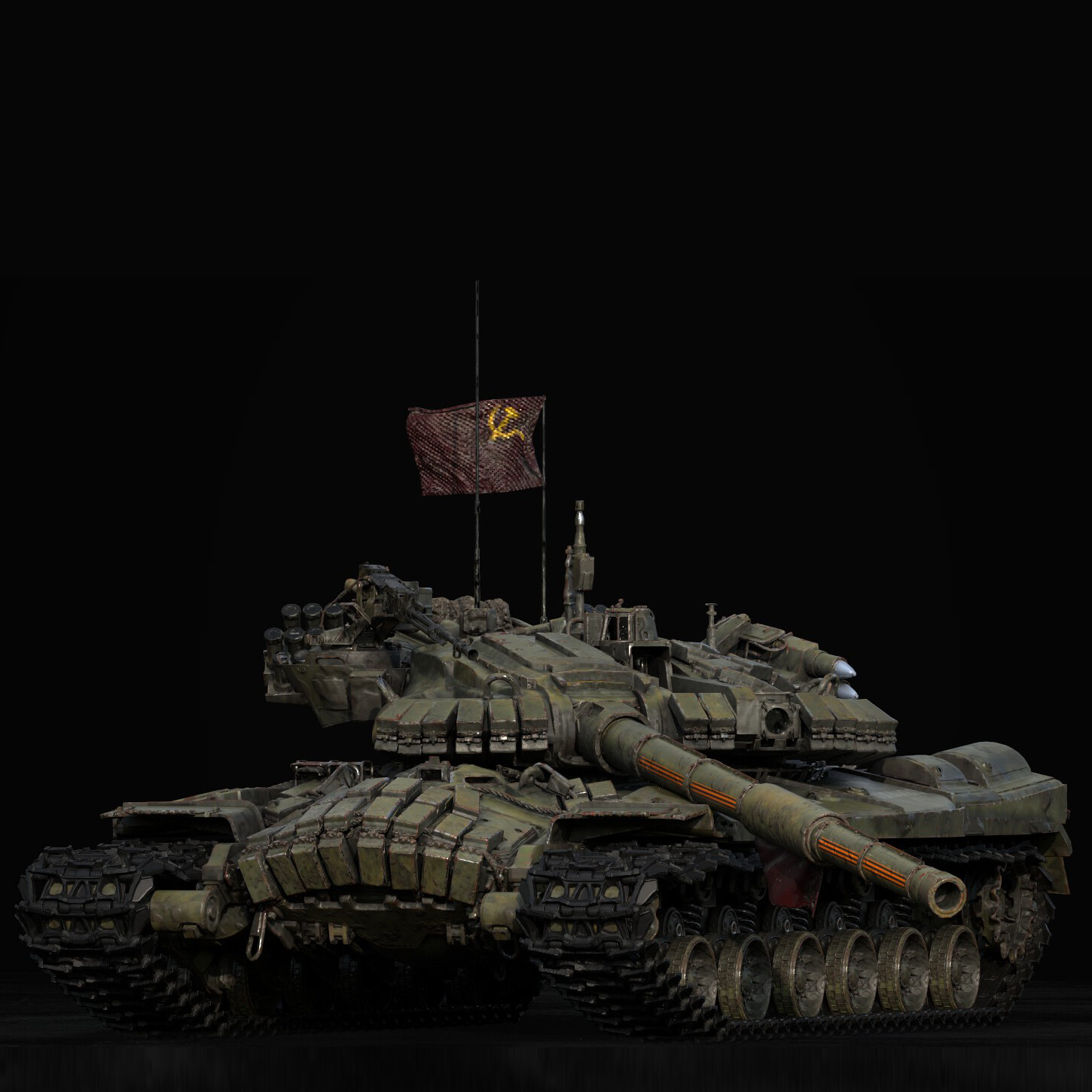 ArtStation - Red Sunset: Soviet tank "Hammer" "Solo"