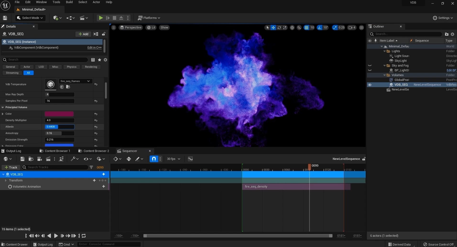 ArtStation - UE5 VDB Pyro Volumetric Animation