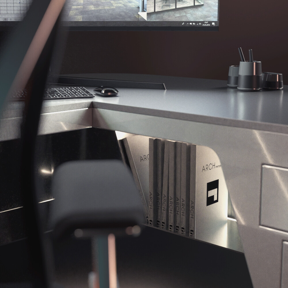 ArtStation - New modern Desk Design