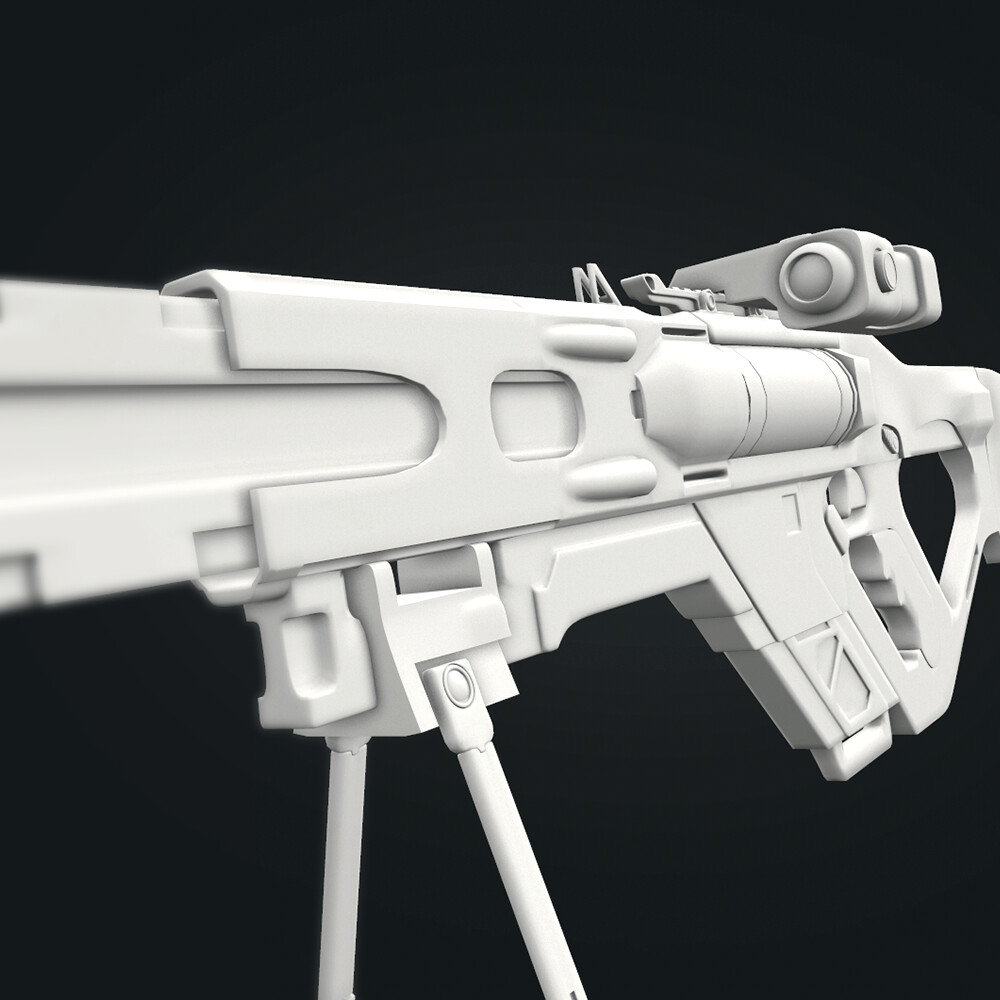 ArtStation - [WIP] EMP Rifle