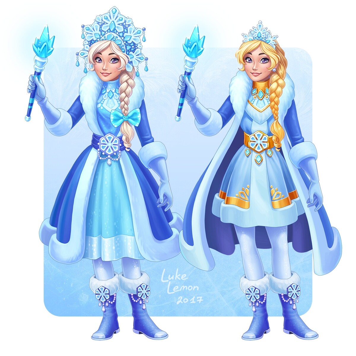 ArtStation - "Magic Seasons 2018": outfits - Christmas
