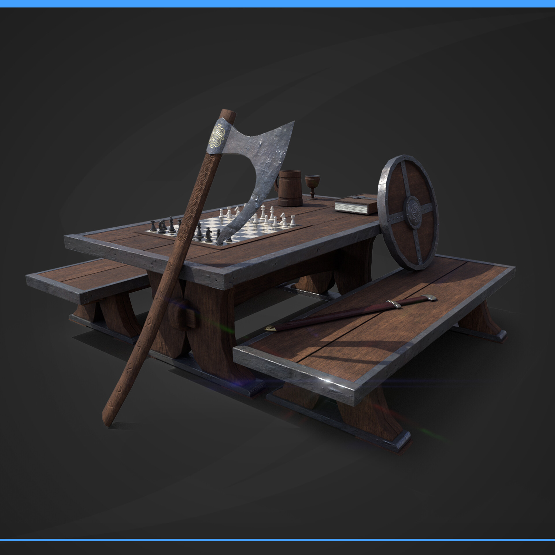 ArtStation - Viking Prop Composition